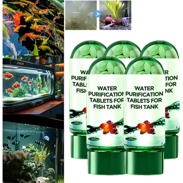 Powerful Aquarium Water Purification Tablet, 2025 New Portable Aqua ...
