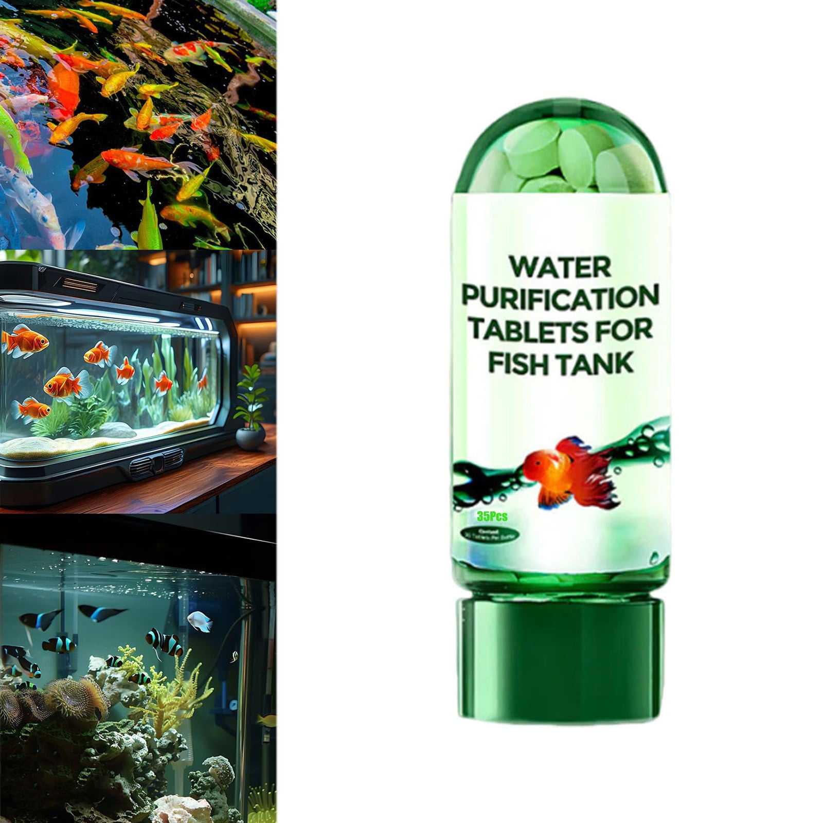 Powerful Aquarium Water Purification Tablet, 2025 New Portable Aqua ...