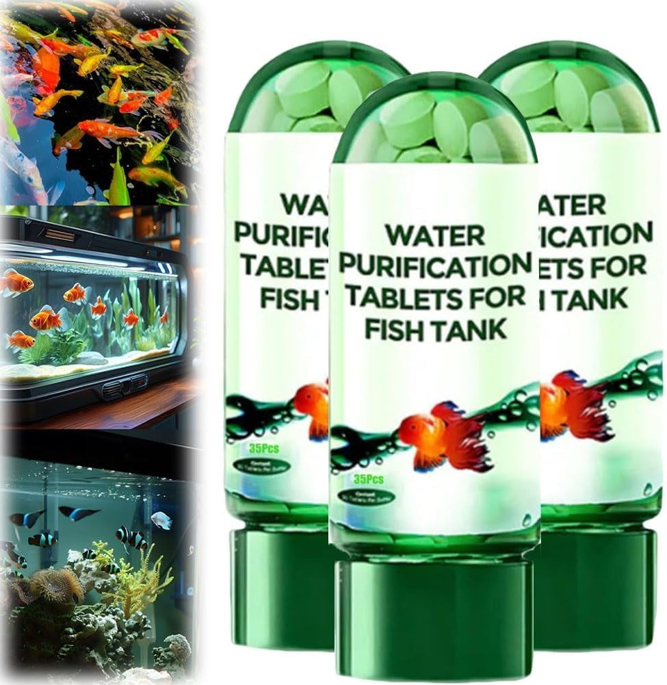 Powerful Aquarium Water Purification Tablet for Fish Tank, 35 Pack Aqua ...