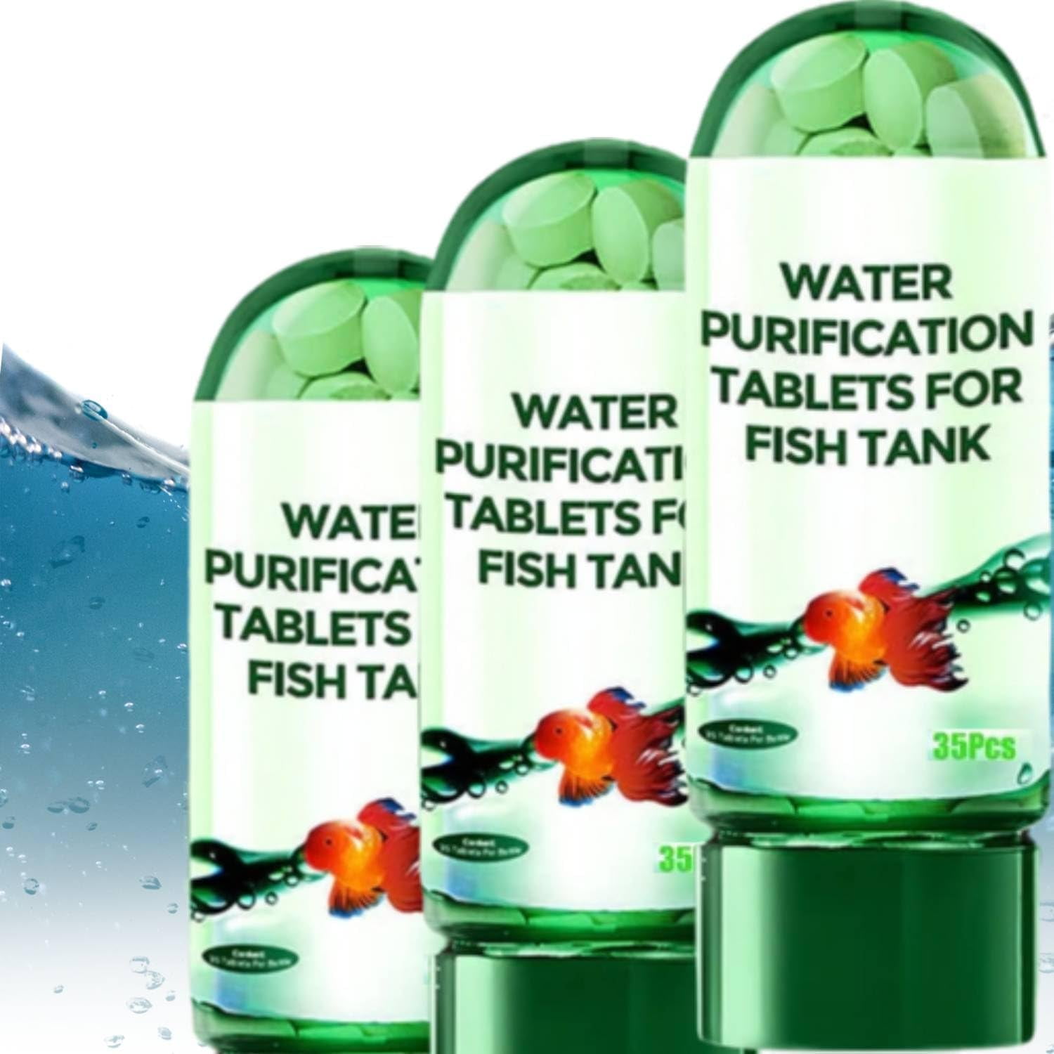 Powerful Aquarium Water Purification Tablet, Non-Toxic and Fast Water ...
