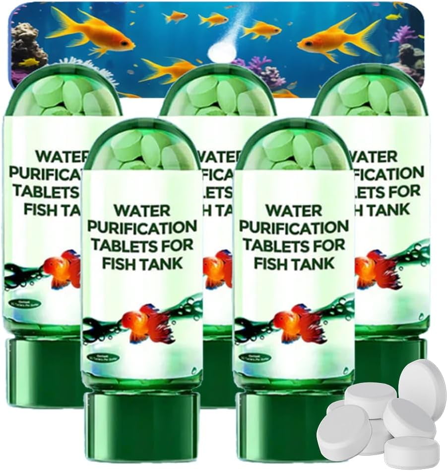 Powerful Aquarium Water Purification Tablet, Polymer Fish Tank ... Powerful Aquarium Water Purification Tablet, Polymer Fish Tank ...