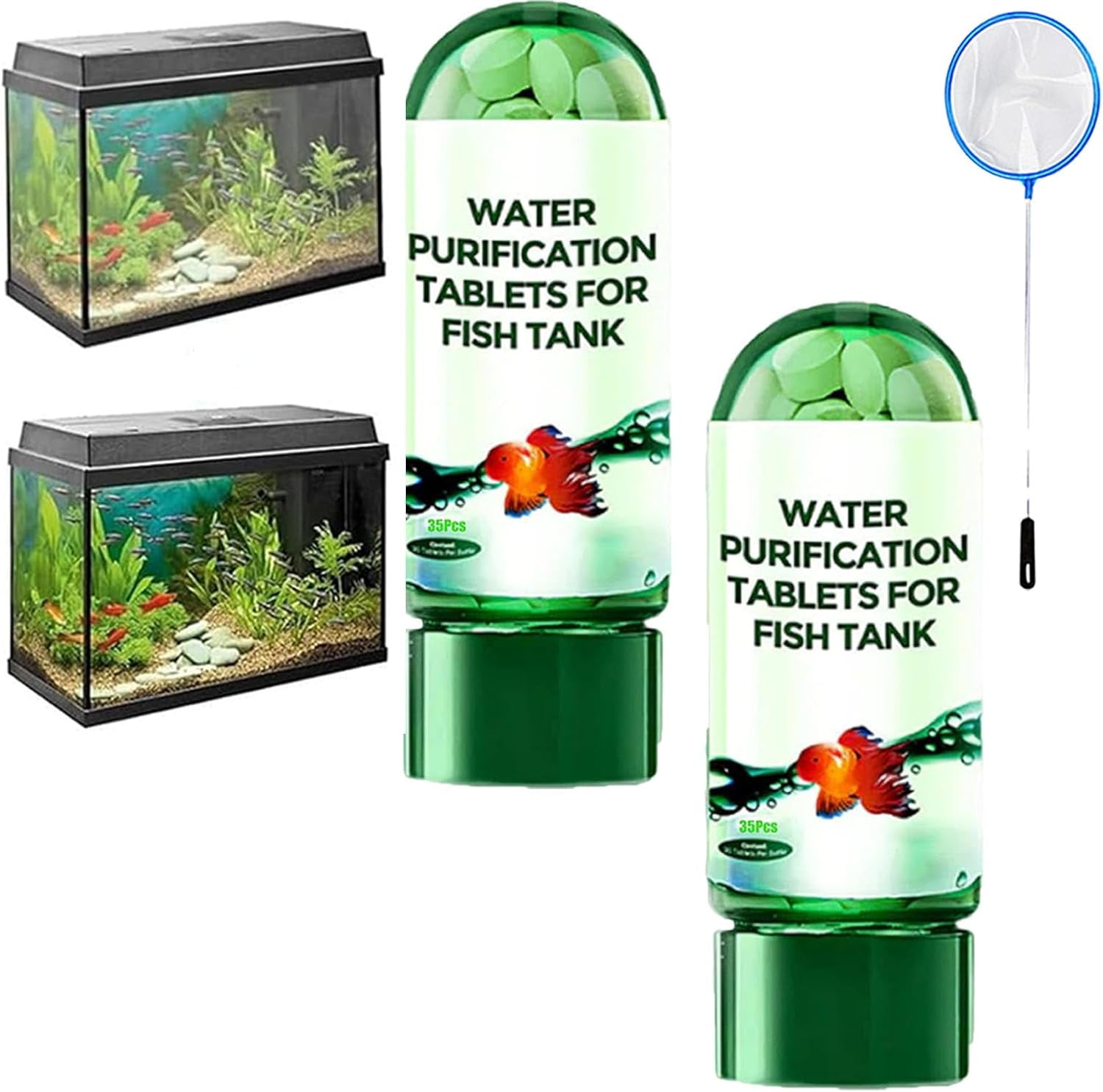 Powerful Aquarium Water Purification Tablet, Water Purification Tablets ...