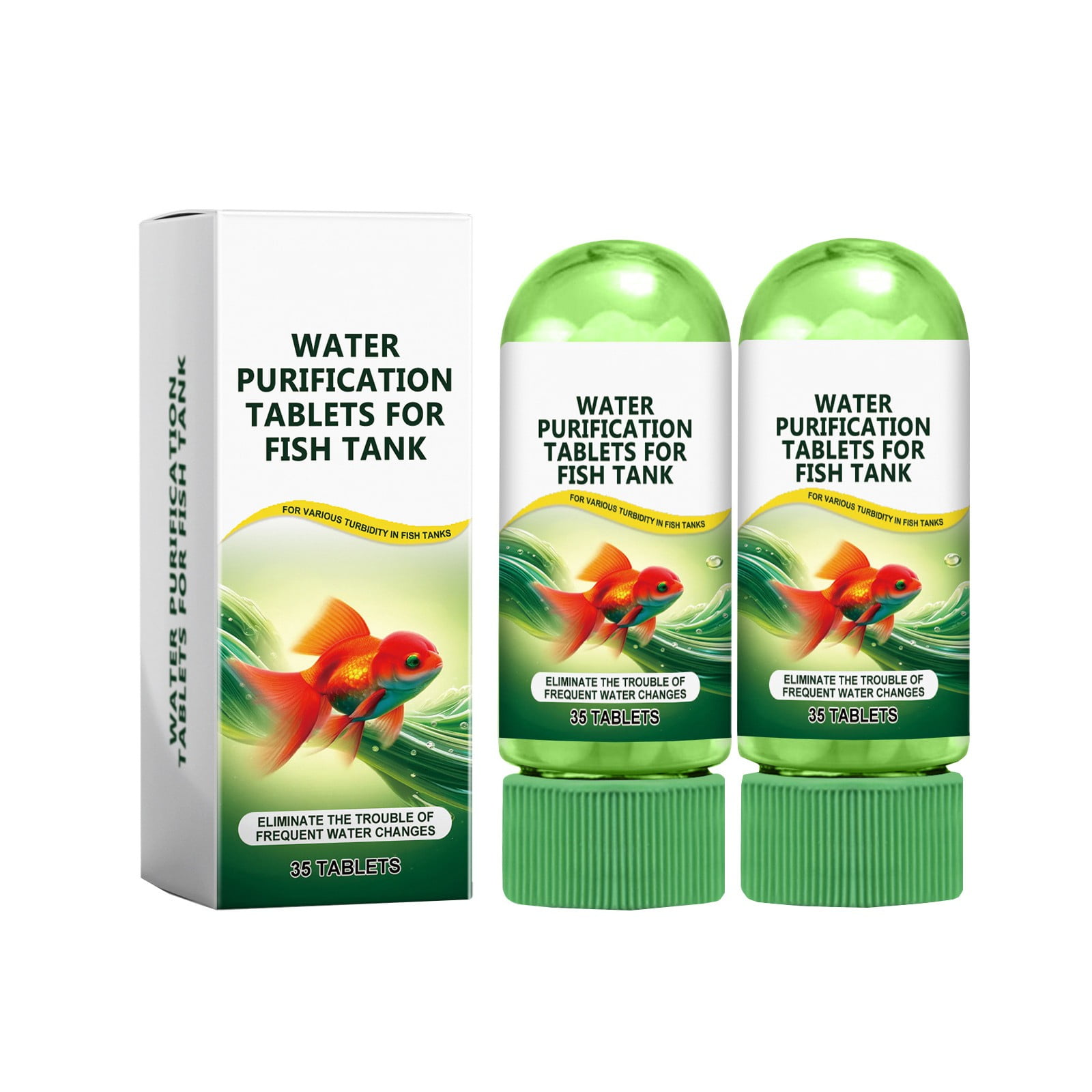 Powerful Aquarium Water Purification Tablet for Fish Tank 35 Pack ...