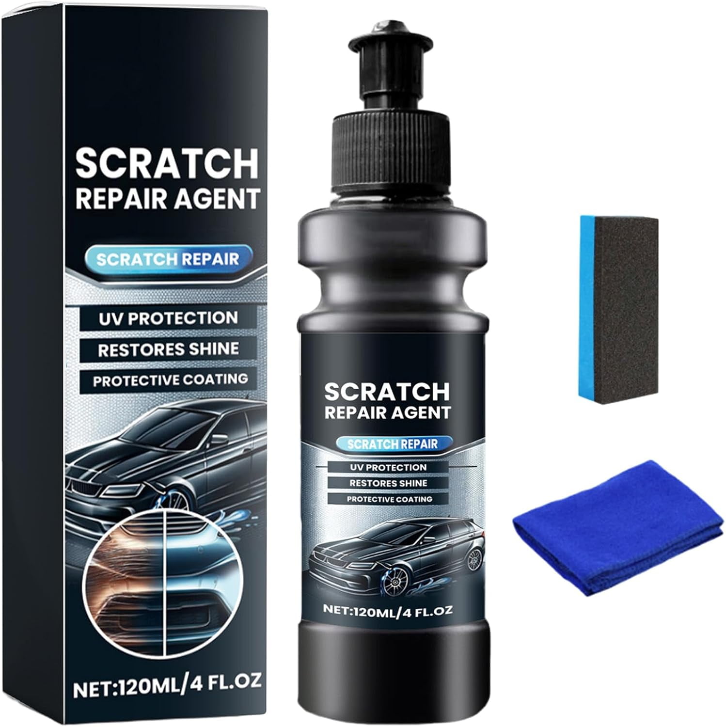 Powerful Car Scratch Remover, 2025 New Car Scratch Repair Wax ...