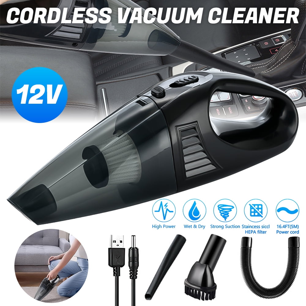 Powerful Car Vacuum Cleaner,DFITO Portable Wet&Dry Handheld Strong ...