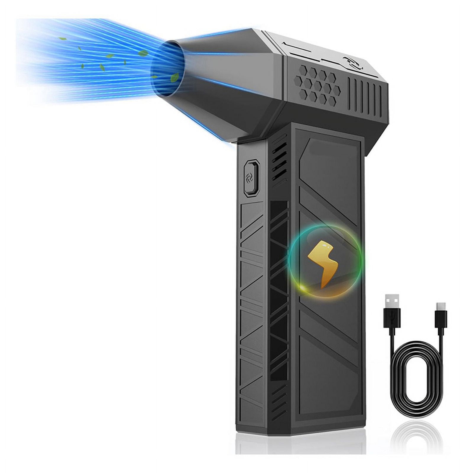 Powerful Compressed Air Duster-Adjustable 130000RPM -Reusable No Canned ...