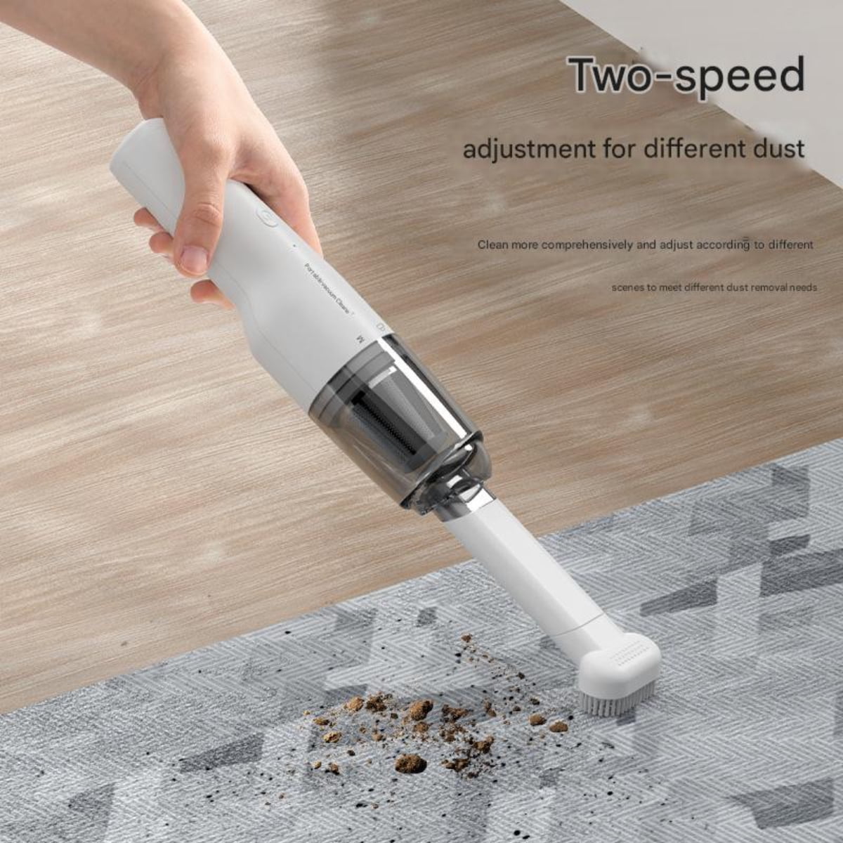 Powerful Cordless Handheld Vacuum Cleaner - Lightweight Dual Suction ...
