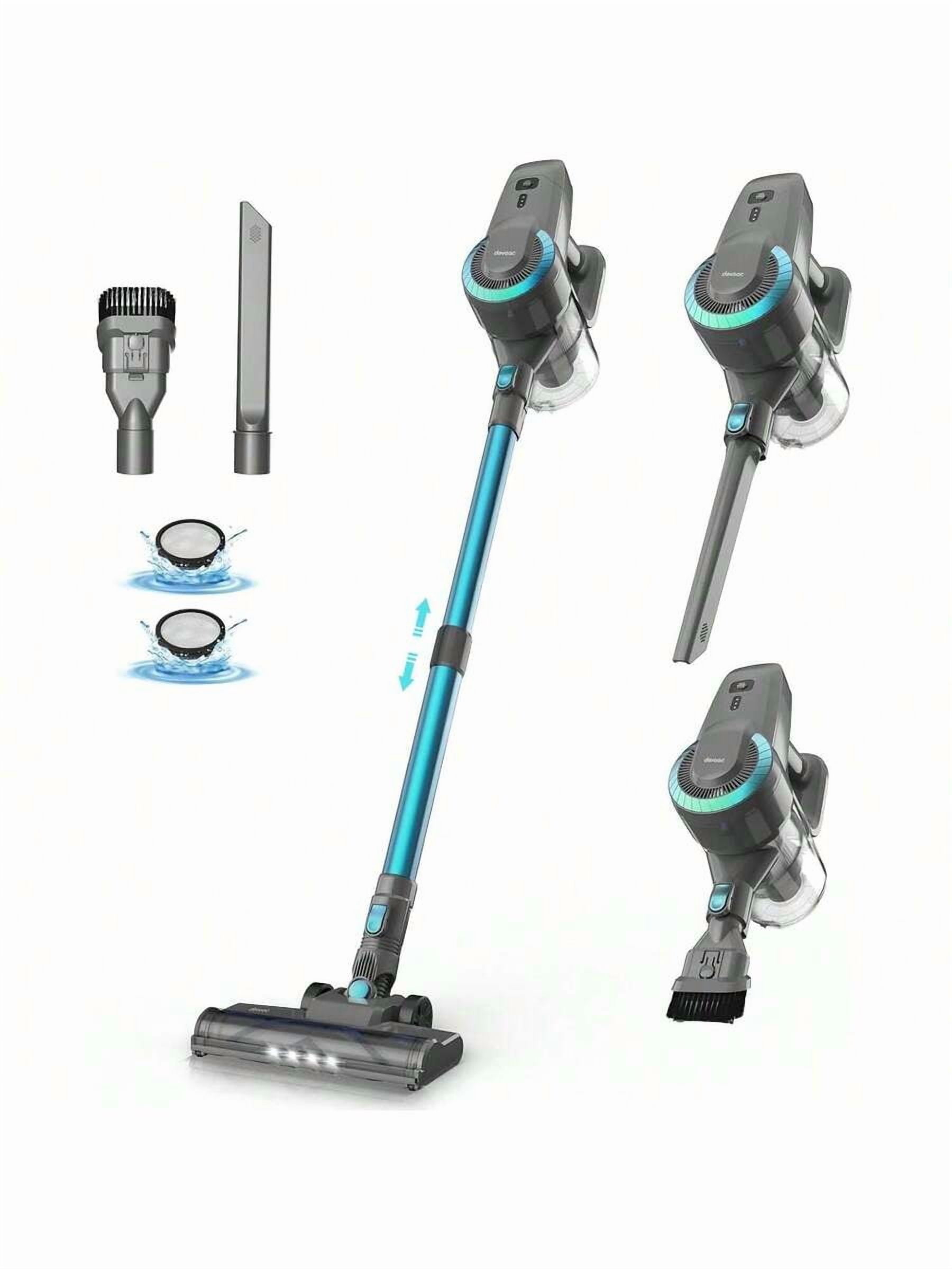 Powerful Cordless Vacuum Cleaner, 6 In 1 Lightweight Stick Vacuum ...