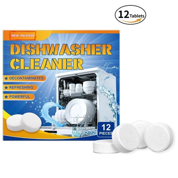 Powerful Dishwasher Cleaner and Deodorizer Tablets - Effective Deep ...