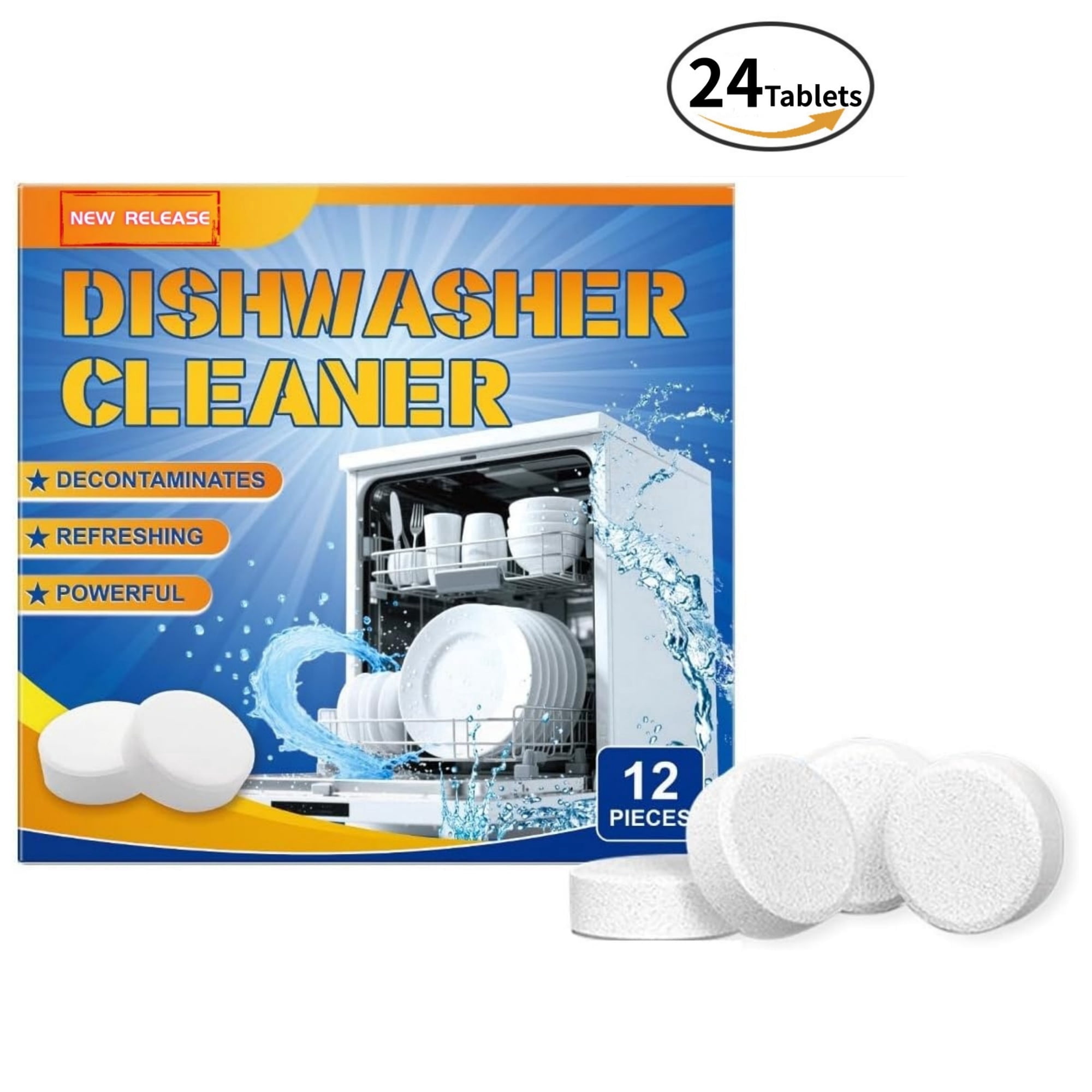 Powerful Dishwasher Cleaner and Deodorizer Tablets - Effective Deep ...