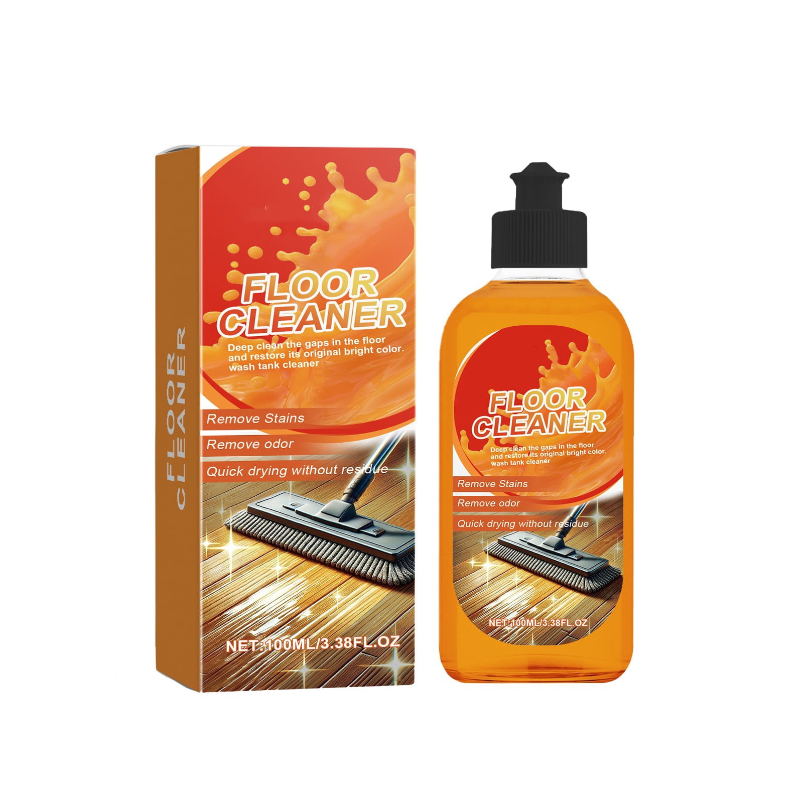 Powerful Floor Cleaner Liquid – Removes Stains, Odors & Grease – Quick ...