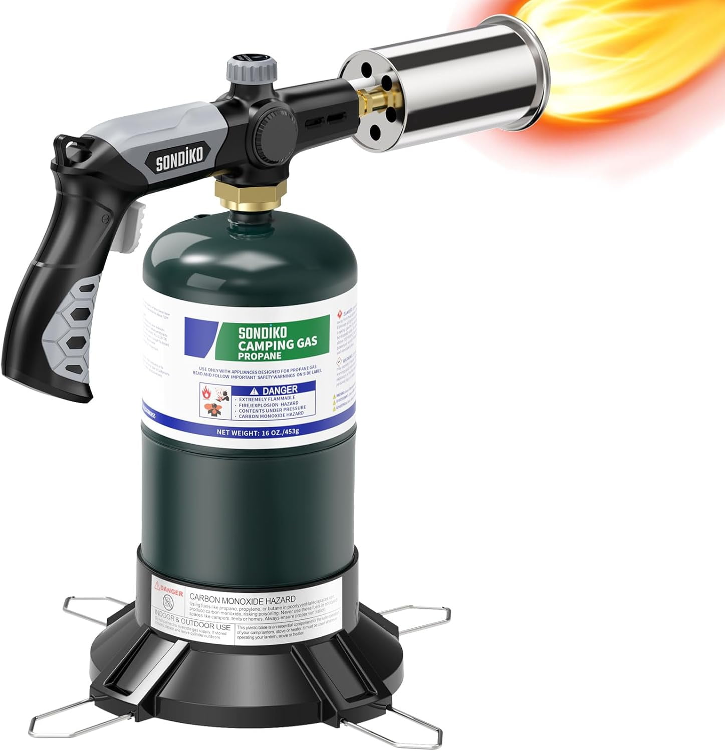 Powerful Grill & Cooking Propane Torch L8010 with Gas Cylinder Stand ...