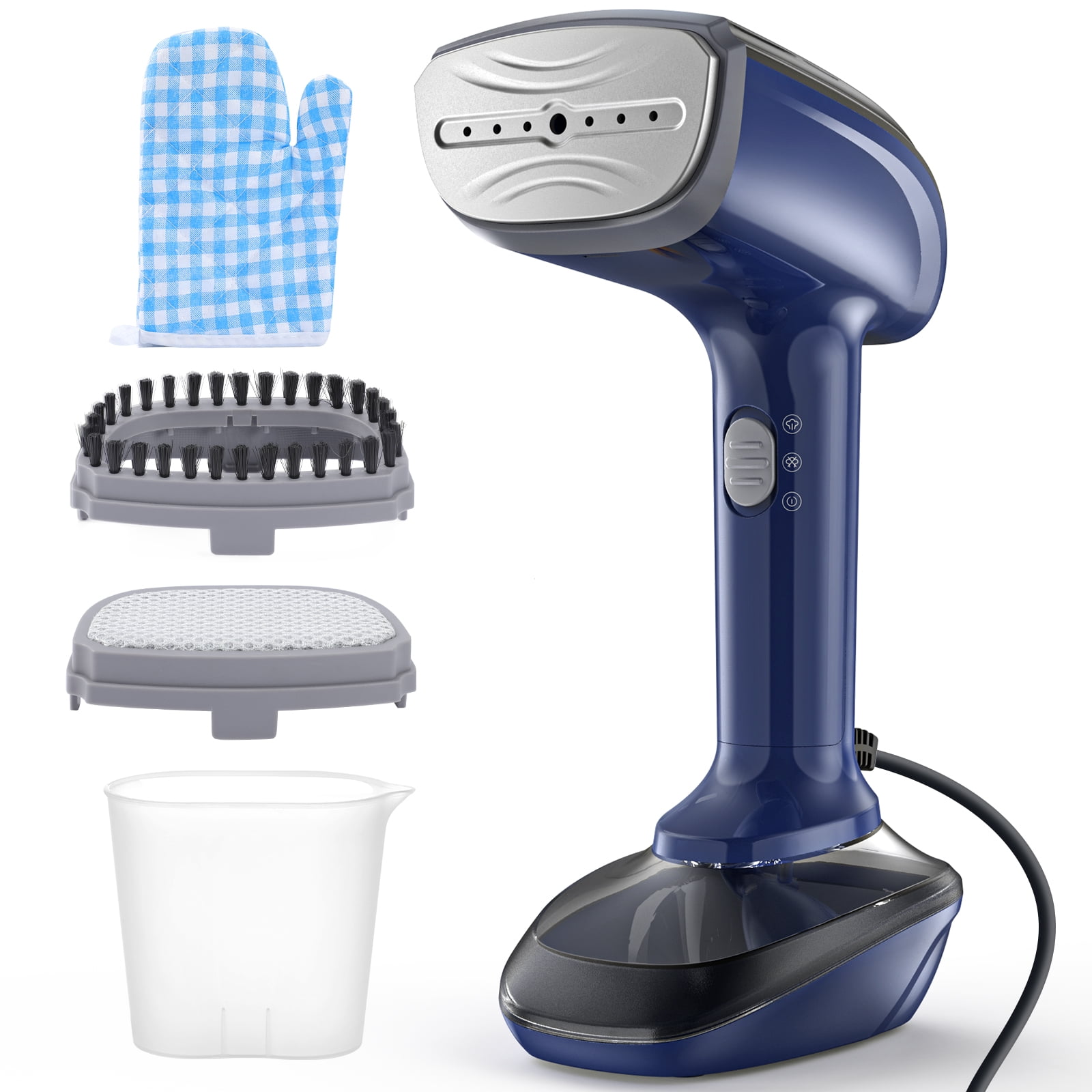Purevigil Handheld Fabric Steamer, 1800W, Ceramic Plate, Wrinkle ...