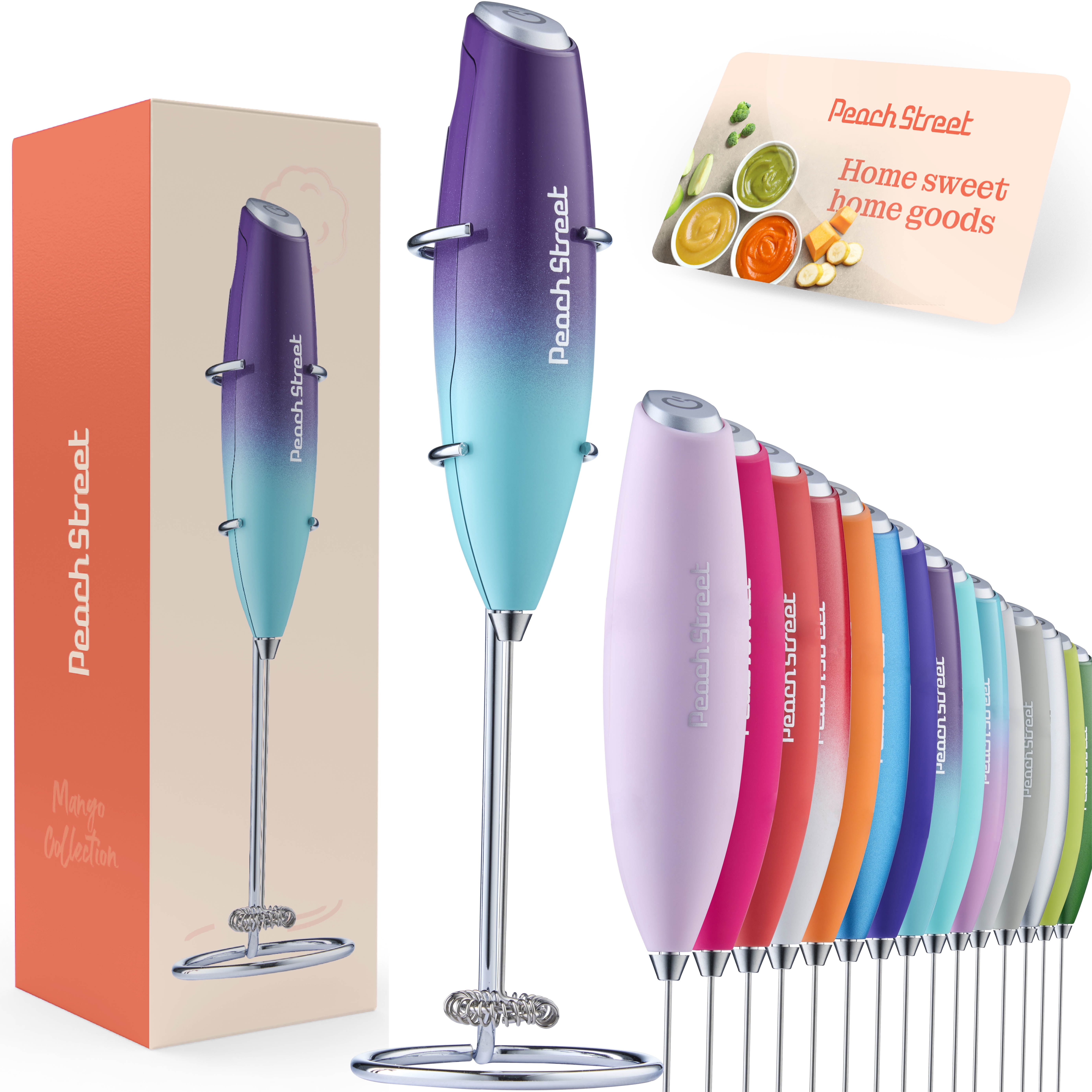 Powerful Handheld Milk Frother, Mini Milk Foamer, Battery Operated (Not ...