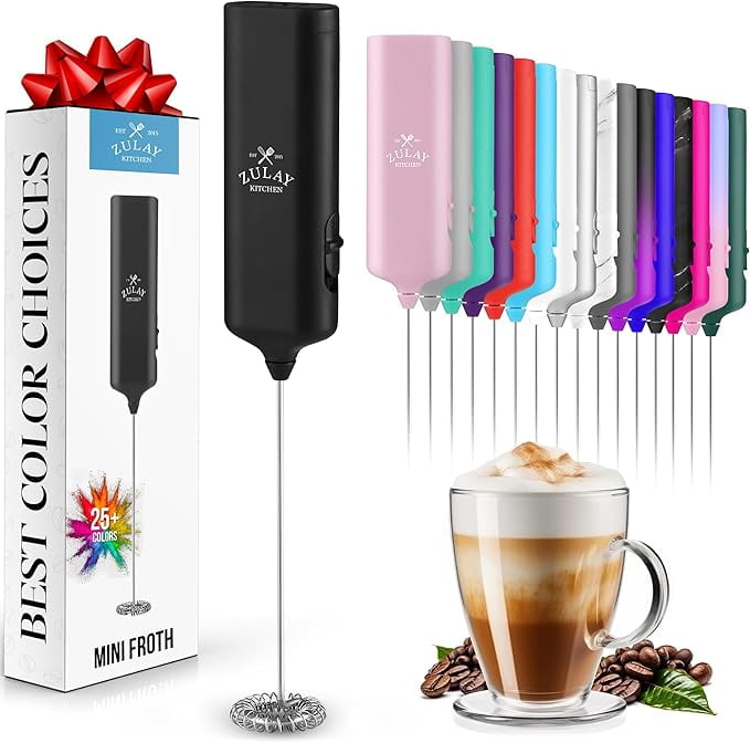 Powerful Handheld Milk Frother Wand - Electric Hand Mixer - Portable ...