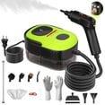 KANFUAQ Handheld Steam Cleaner,2500W 15pcs Accessories Portable Steamer ...