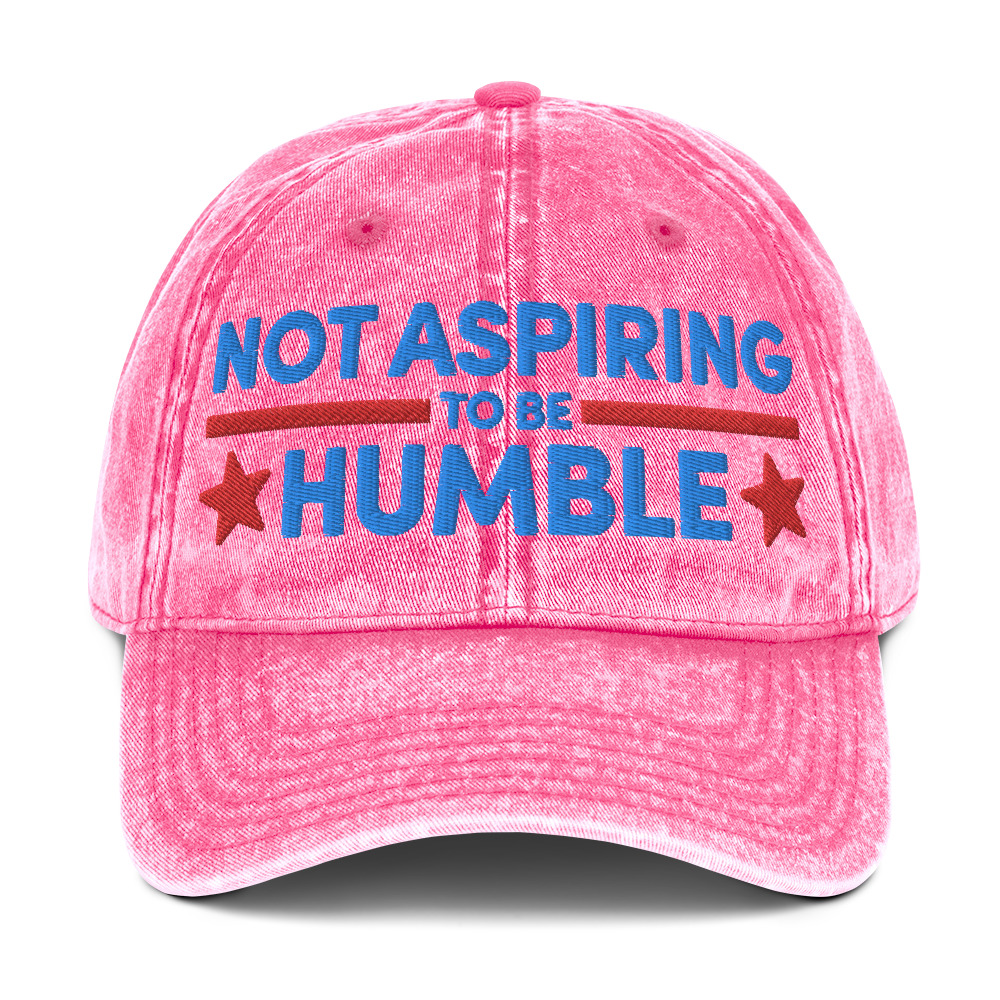 Powerful Inspirational Quote Embroidered Vintage Cap, Not Aspiring To ...