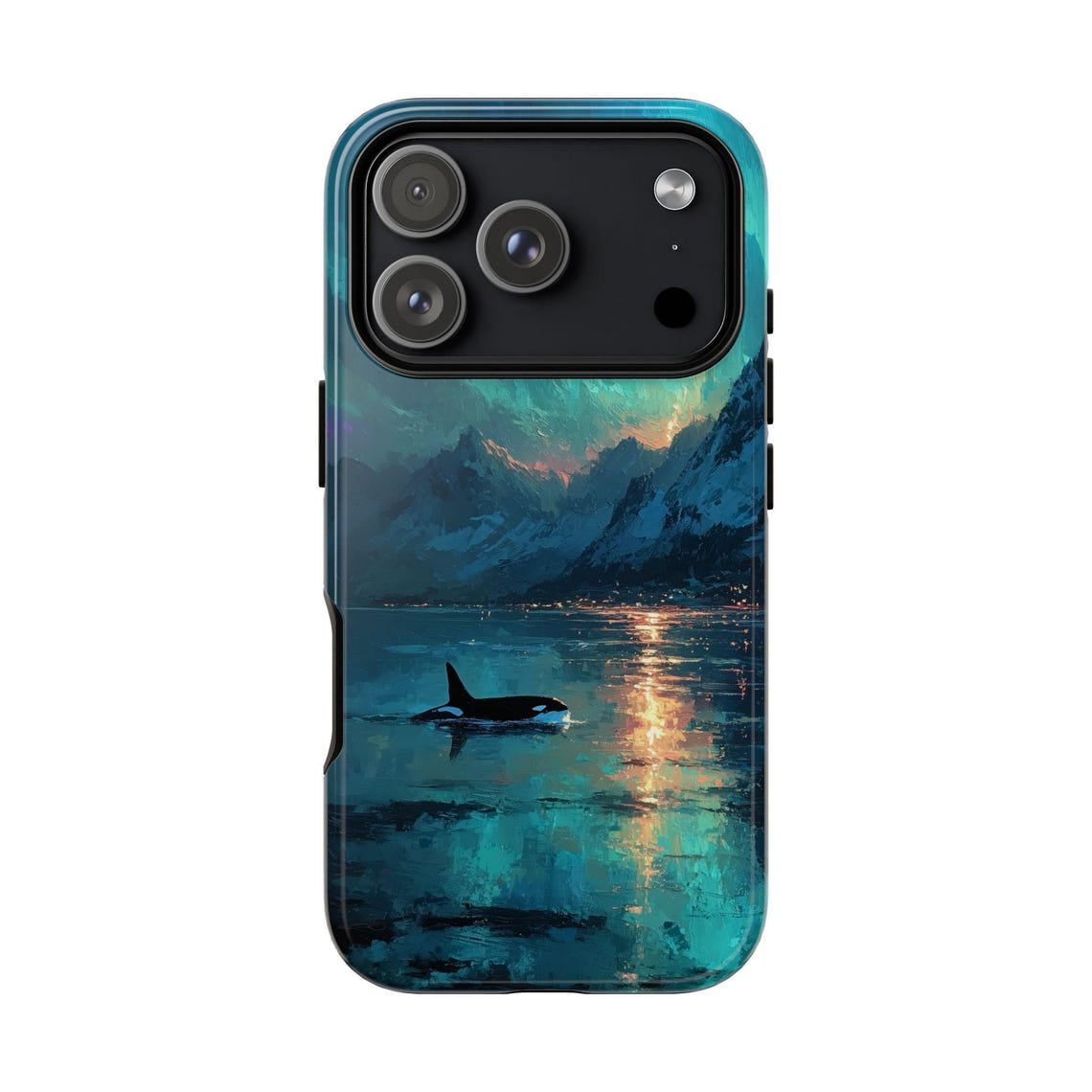 Powerful Killer Whale Orca Under Aurora Mountains with iPhone 17 to 11 ...