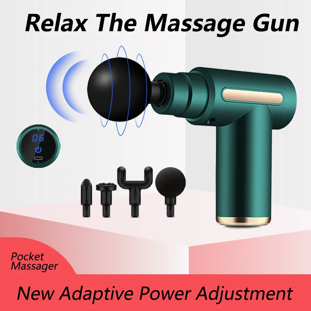 Powerful LCD Screen Electric Massage Gun for Body Therapy and Sports ...