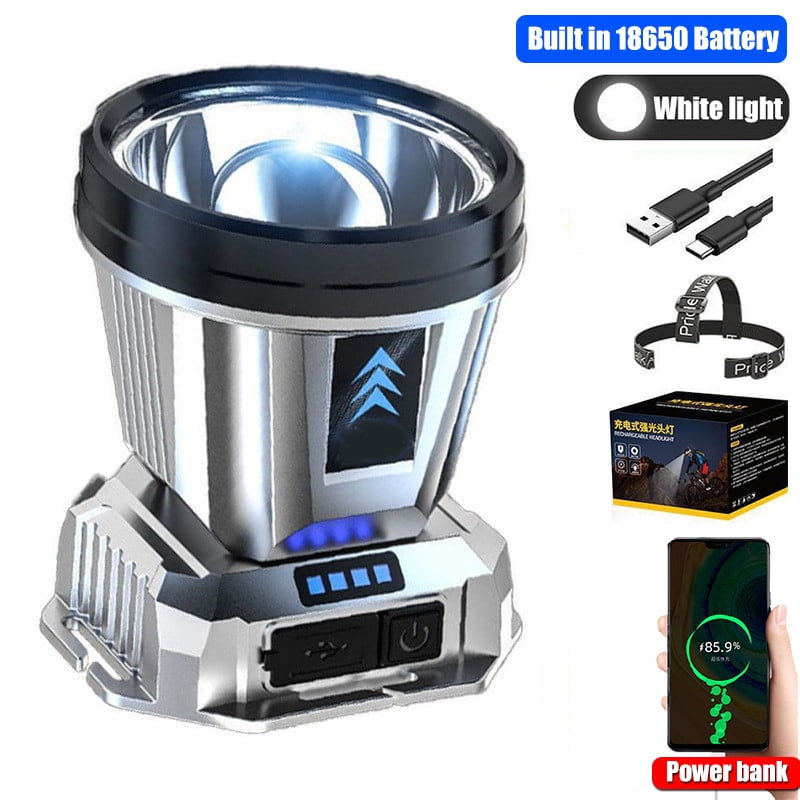 Powerful LED Headlamp Rechargeable High-power Headlights High ...