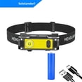 Powerful LED Headlamp with Motion Sensor for Fishing, USB Rechargeable ...