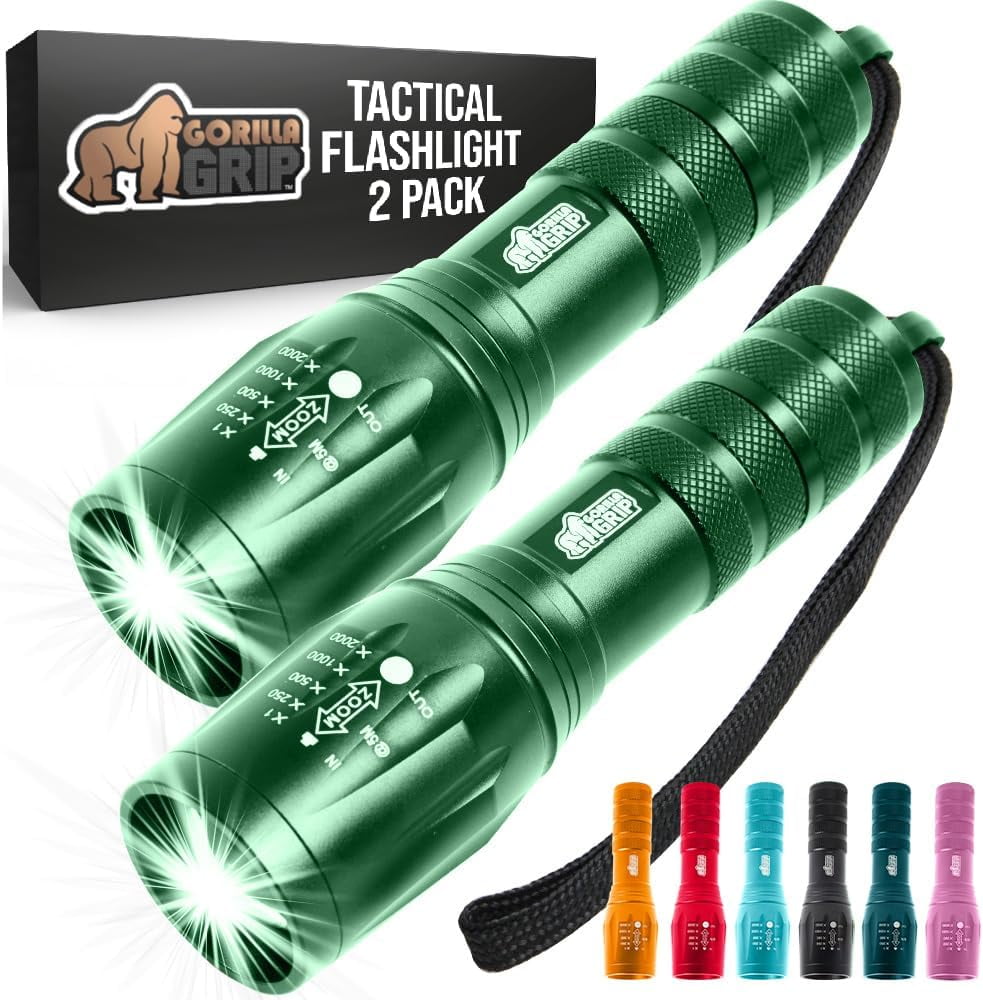 Powerful LED Tactical Flashlight, , Water Resistant, Ultra Bright Zoom ...