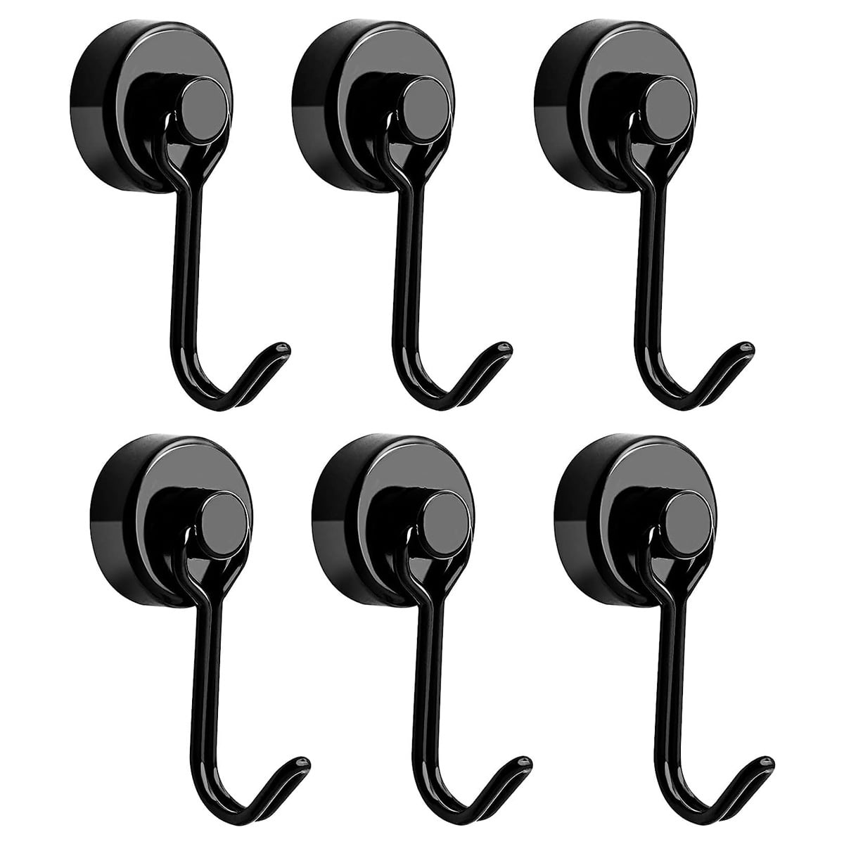 Powerful Magnet Hook Magnetic Fridge Hook Black Neodymium Swivel Magnet ...