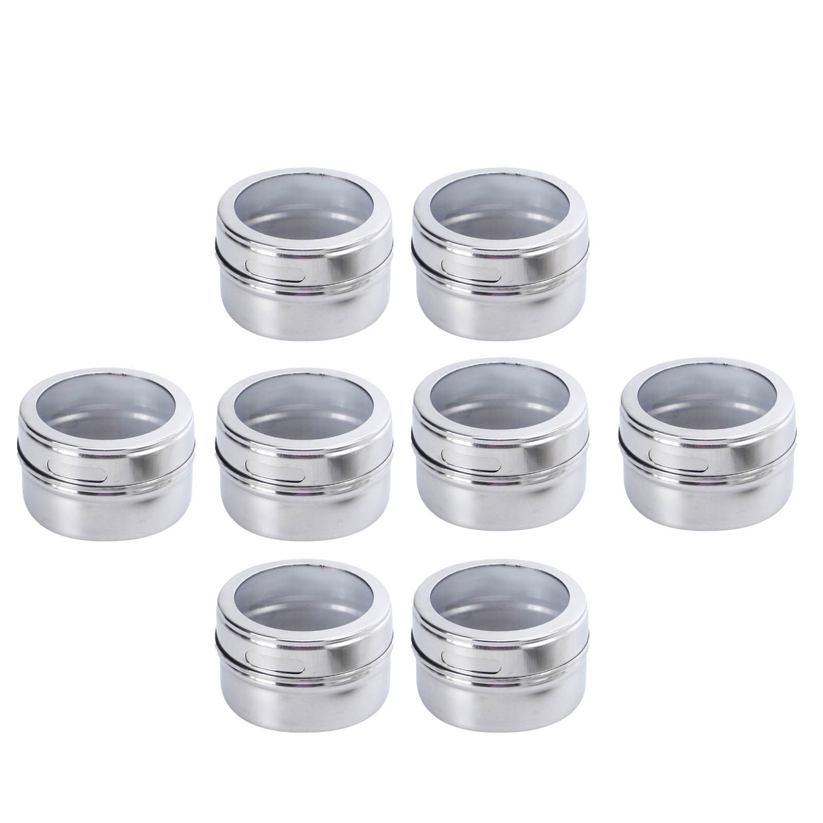Powerful Magnetic Spice Tins,16 Pack Magnetic Spice Tins, stainless ...