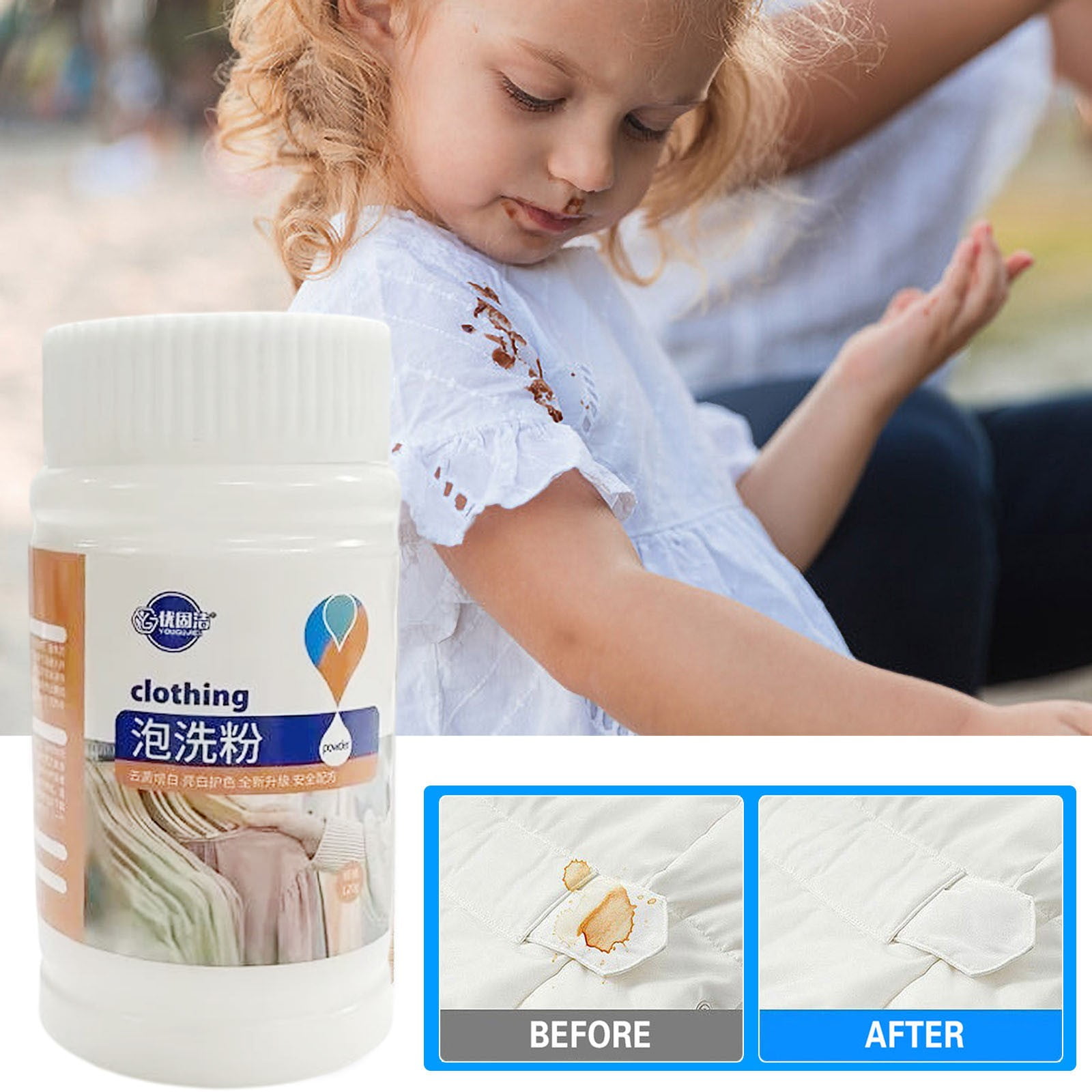 Powerful Multi-Use Kitchen Instant Cleanser Powder - Foam Rust Remover ...