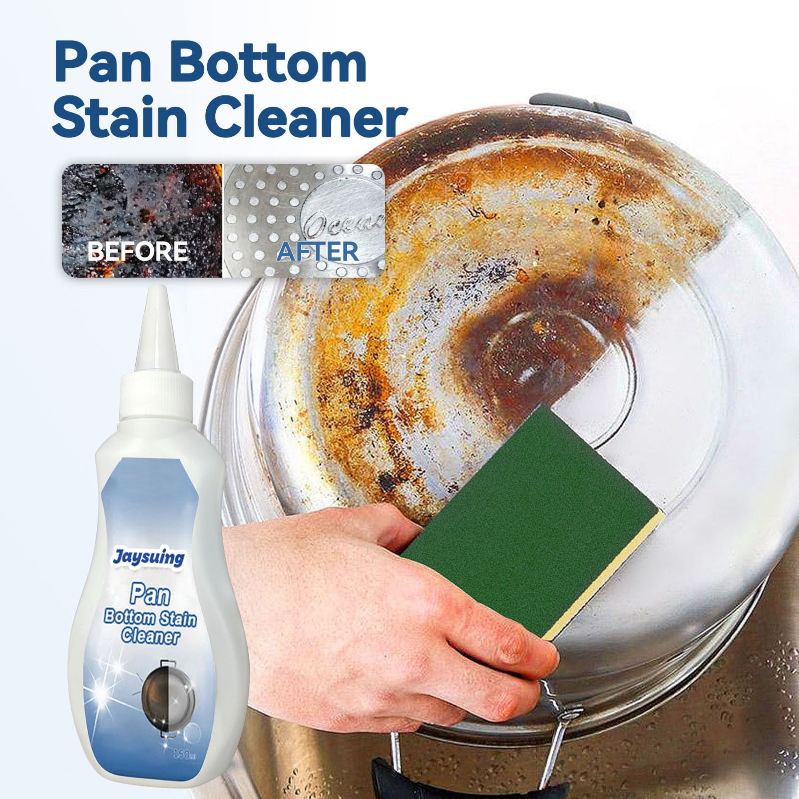 Powerful Pan Bottom Stain Cleaner Gel – 150ml Heavy-Duty Grease & Scum ...