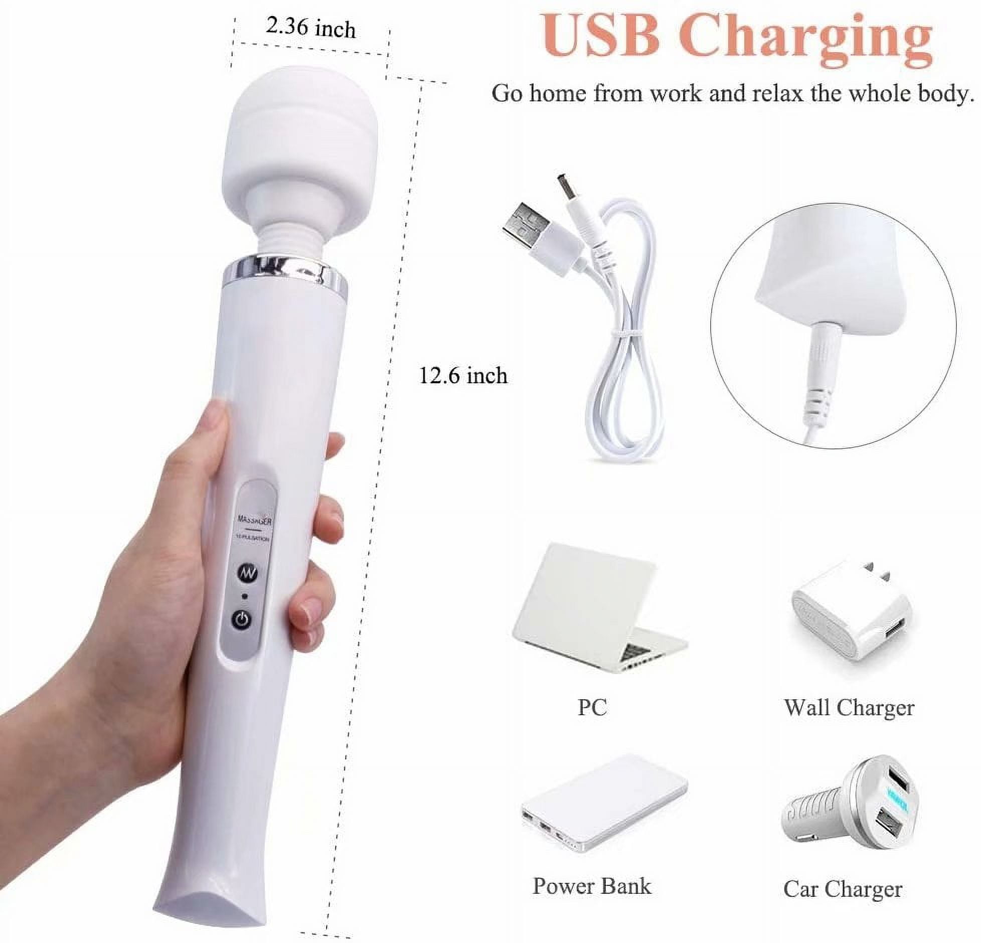 Artrylin Handheld Electric Back Massager, Quiet Vibration Modes ...