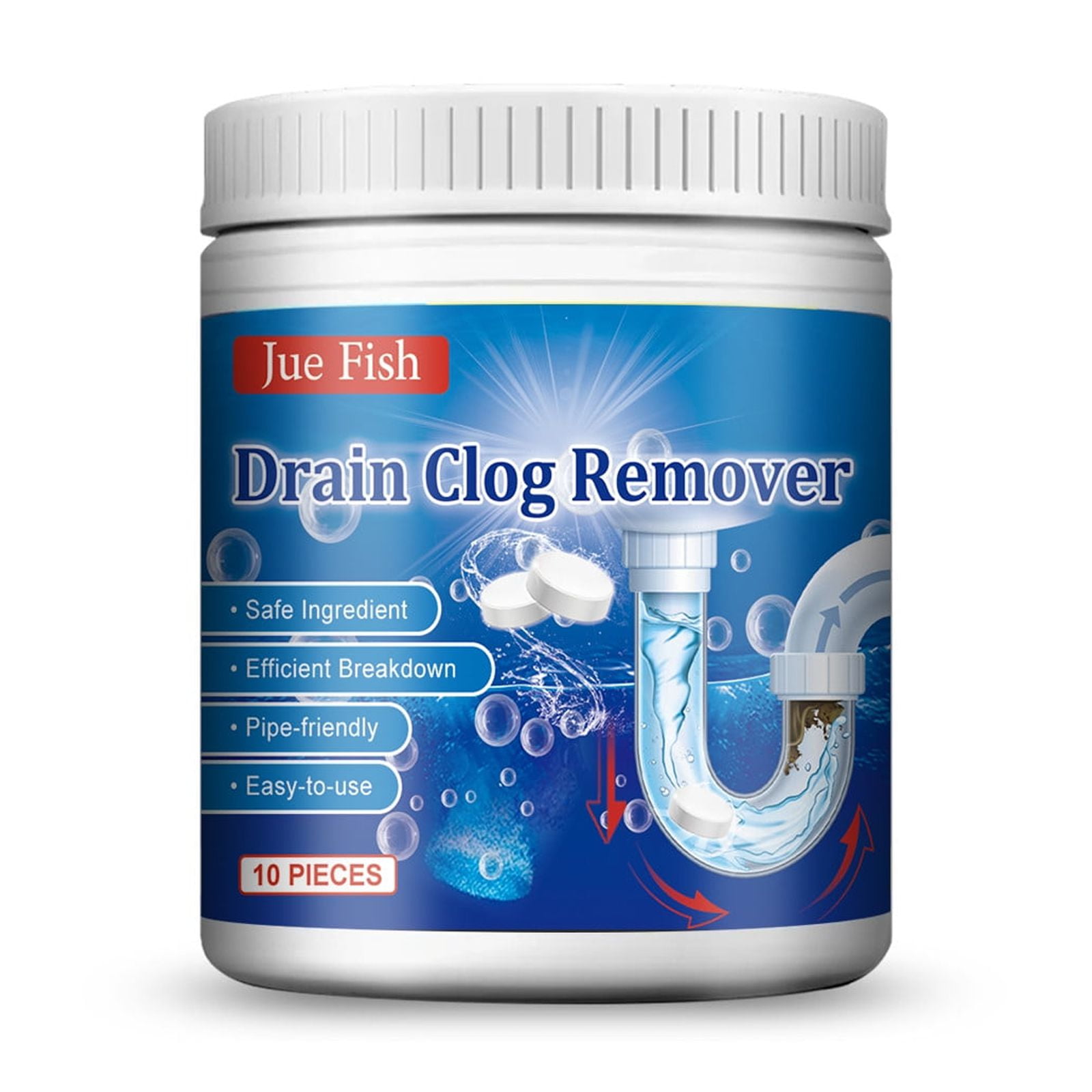 Powerful Pipe Unclogging Foam Tablets for Toilets, Floor Drains, and ...