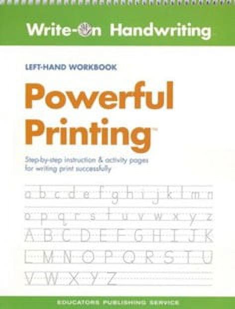 Powerful Printing Left-Handed Workbook (Homeschool Edition) - Walmart.com