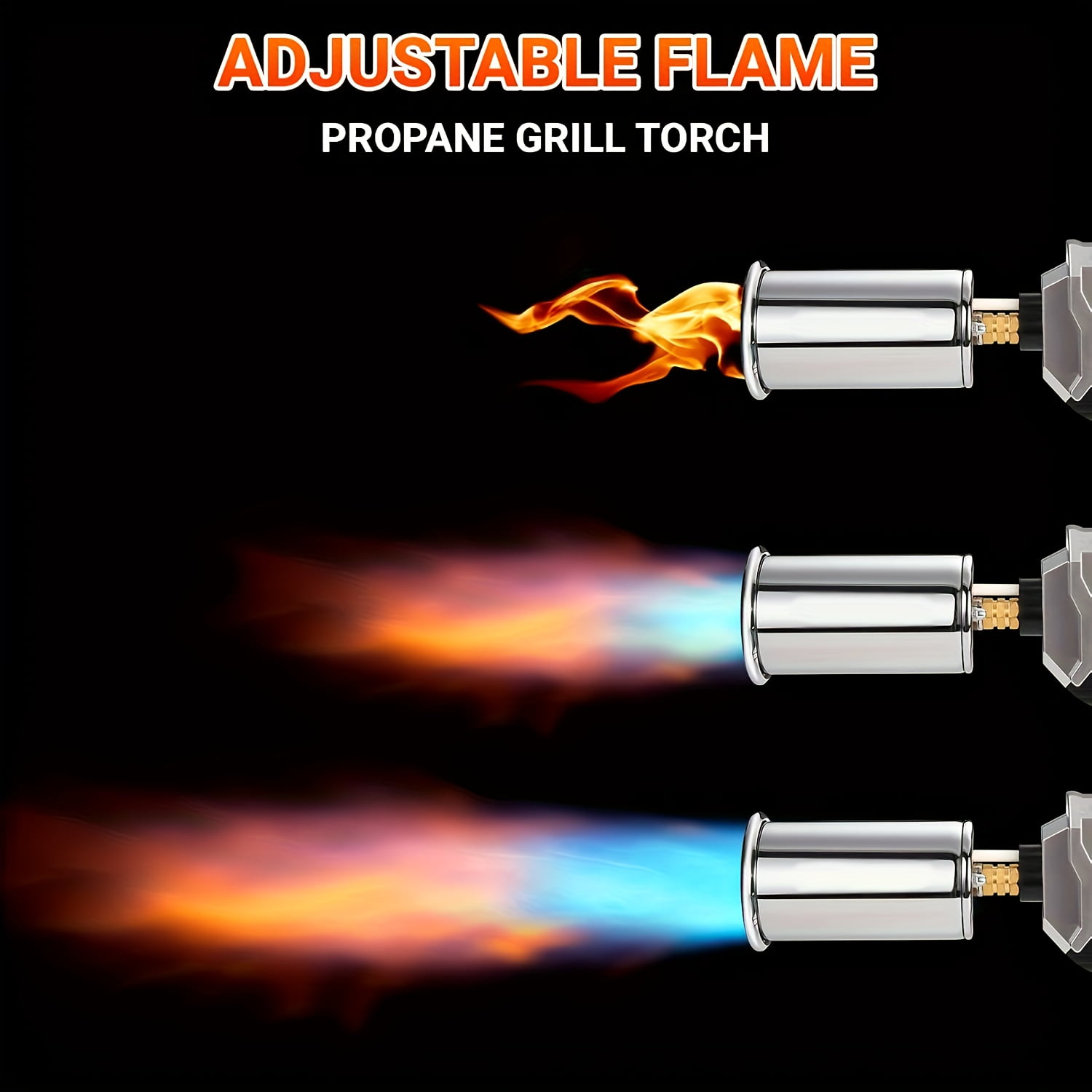 Powerful Propane Grill & Sous Vide Torch - Adjustable Flame, Charcoal ...