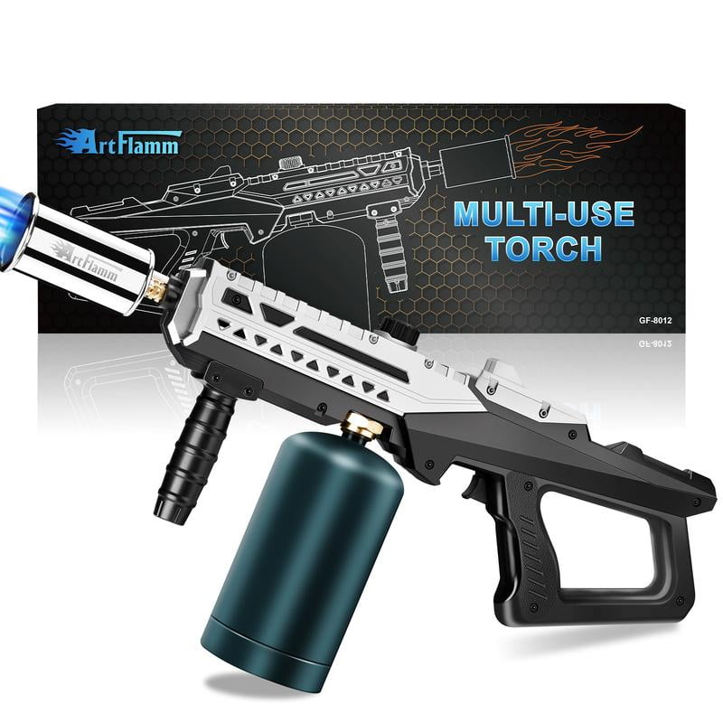 Powerful Propane Torch Gun, Flamethrower With Adjustable Flame, 800 ...
