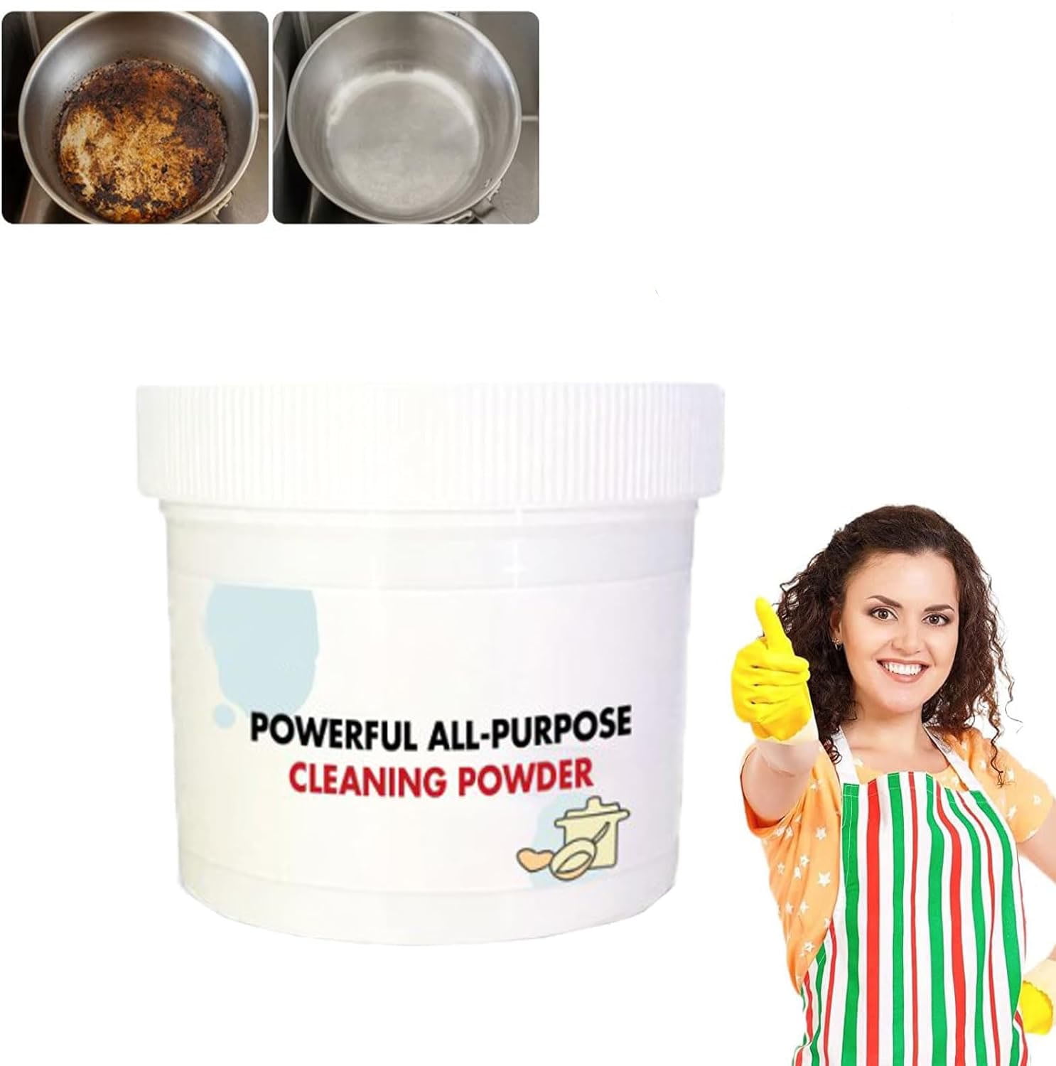 Powerful All Purpose Cleaning Powder (250g), Household Multifunctional ...