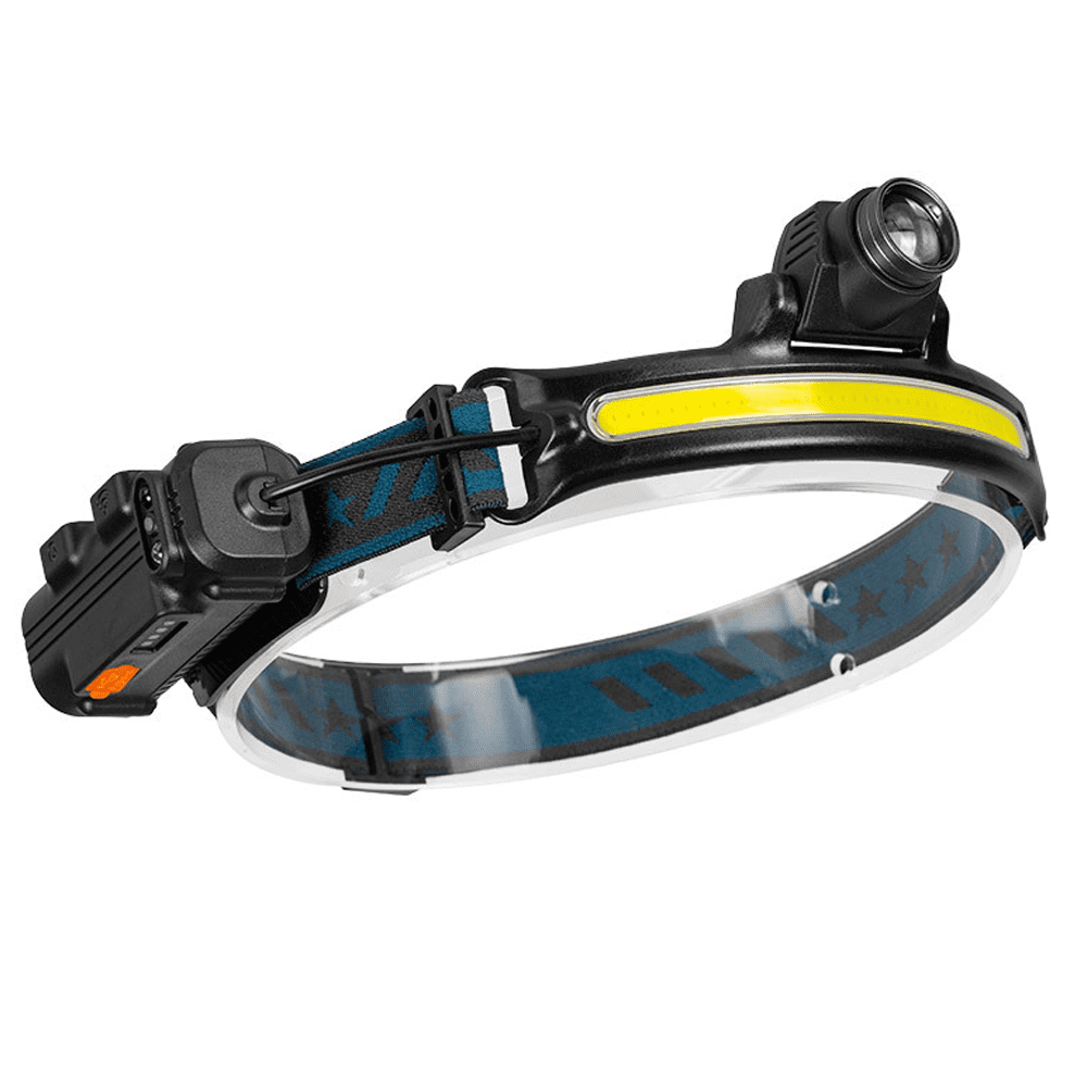 Powerful Rechargeable LED Headlamp, Zoom Head Torch with Sensitive ...
