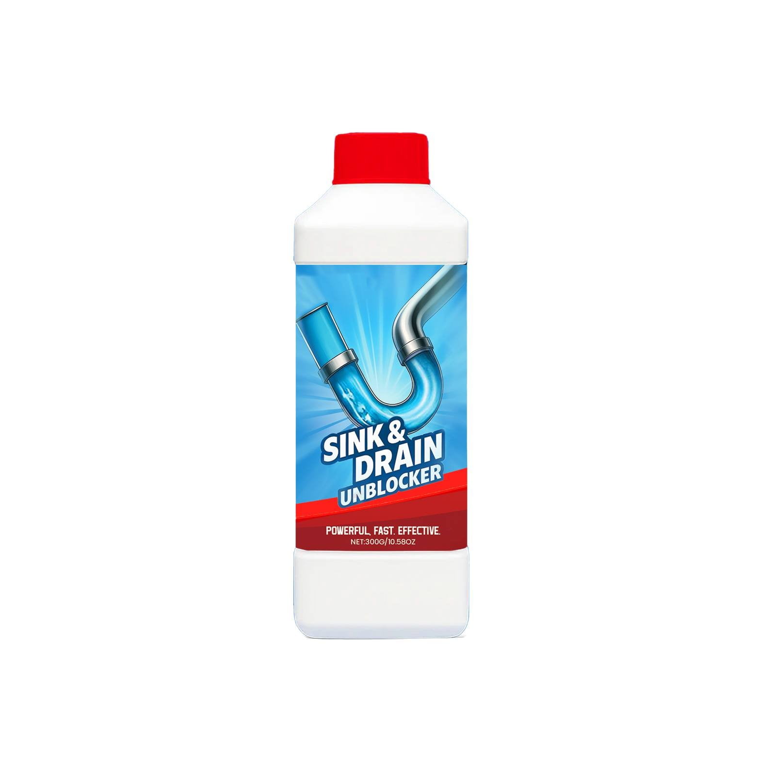 Powerful Sink and Drain Unblocker Liquid, Fast Acting Clog Remover for ...