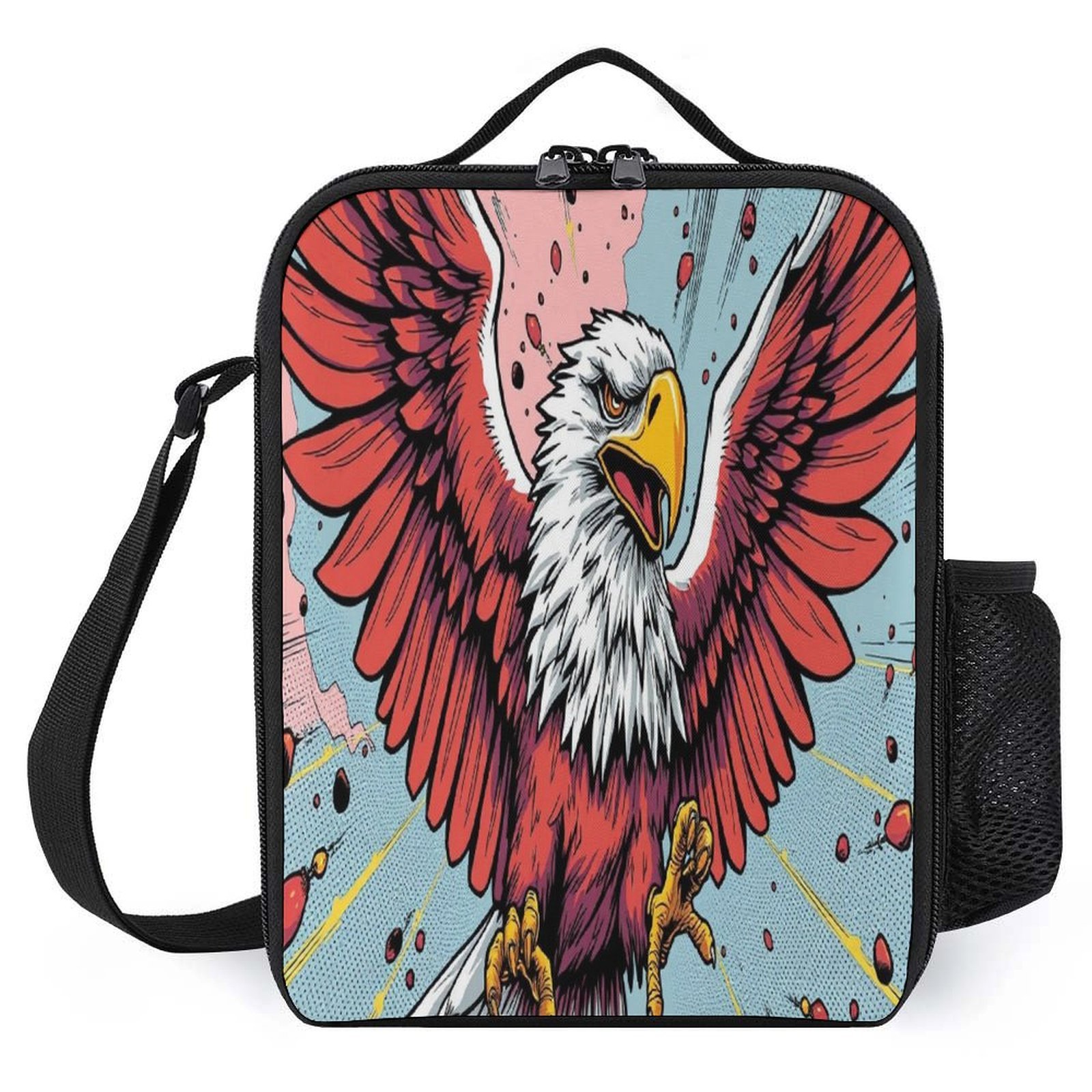 Powerful Soaring Eagle Lunch Bag Insulated Meal Bag Reusable Lunch Box ...