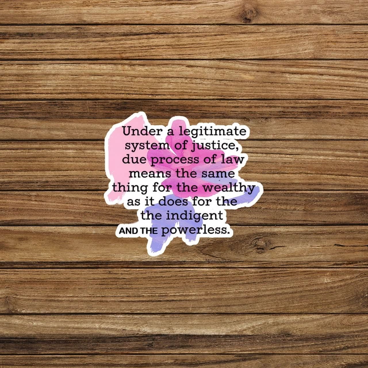 Powerful Social Justice Sticker: Unequal Legal System Quotephone Decal ...