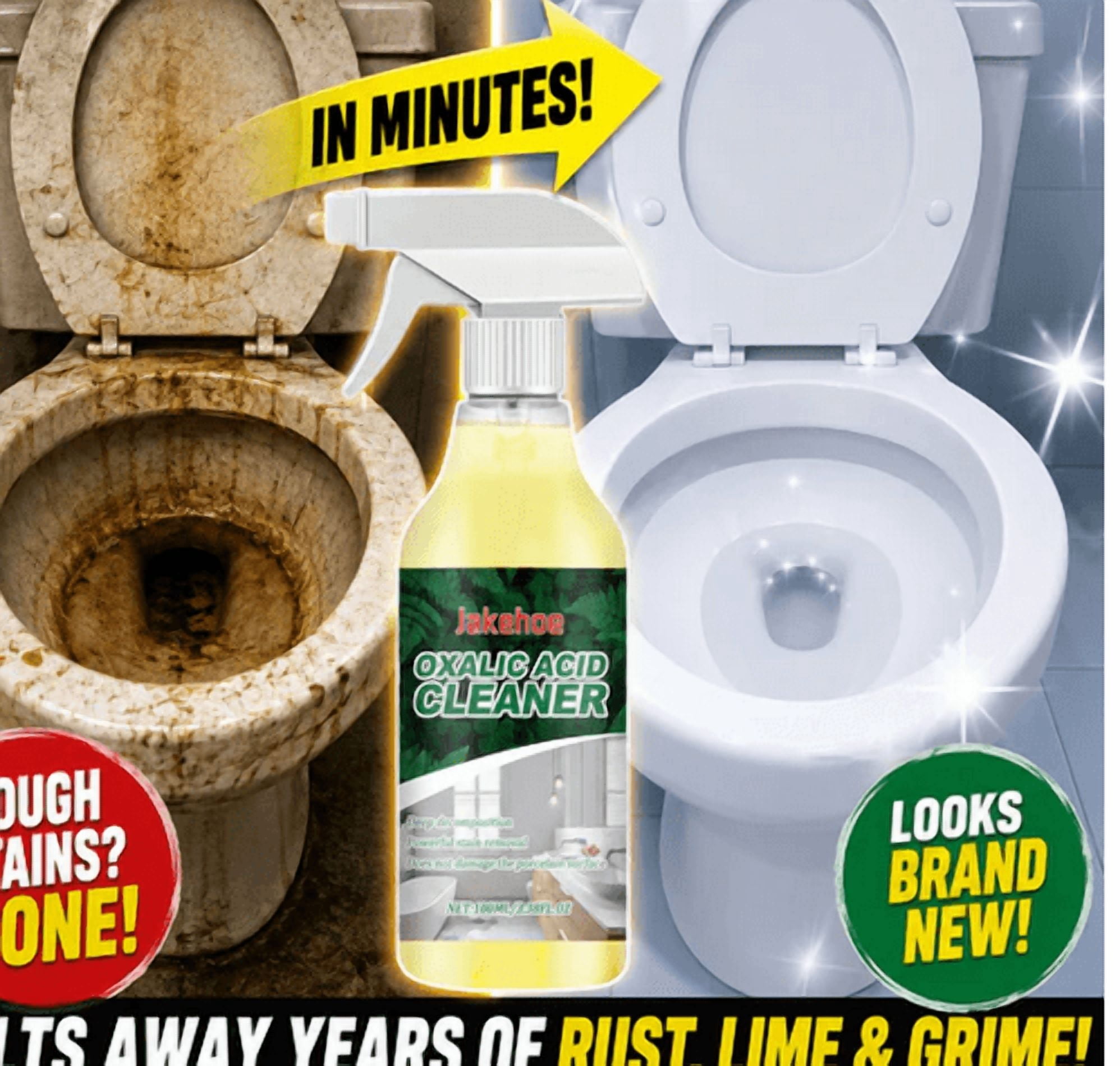 Powerful Stain Removal Spray for Bathroom,Multipurpose Stain Remover ...