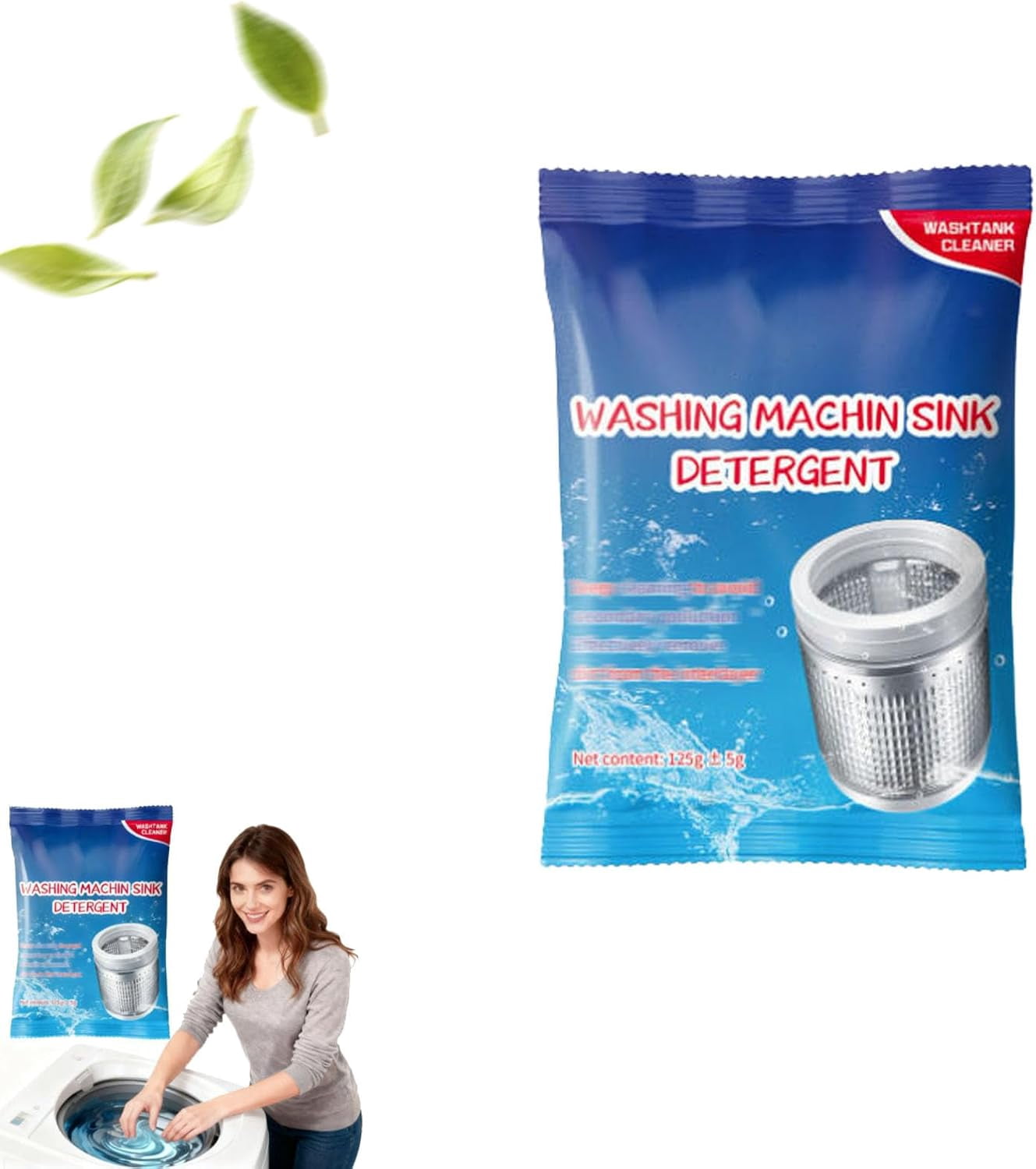 Powerful Stain Remover Washer Tank Cleaner, Washing Machine Deep ...