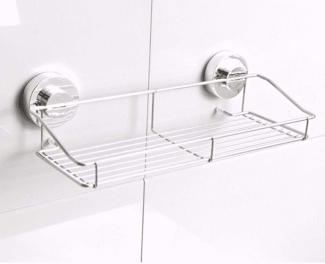 Powerful Suction Cup Shower Caddy, Bath Shelf Storage Combo Organizer ...