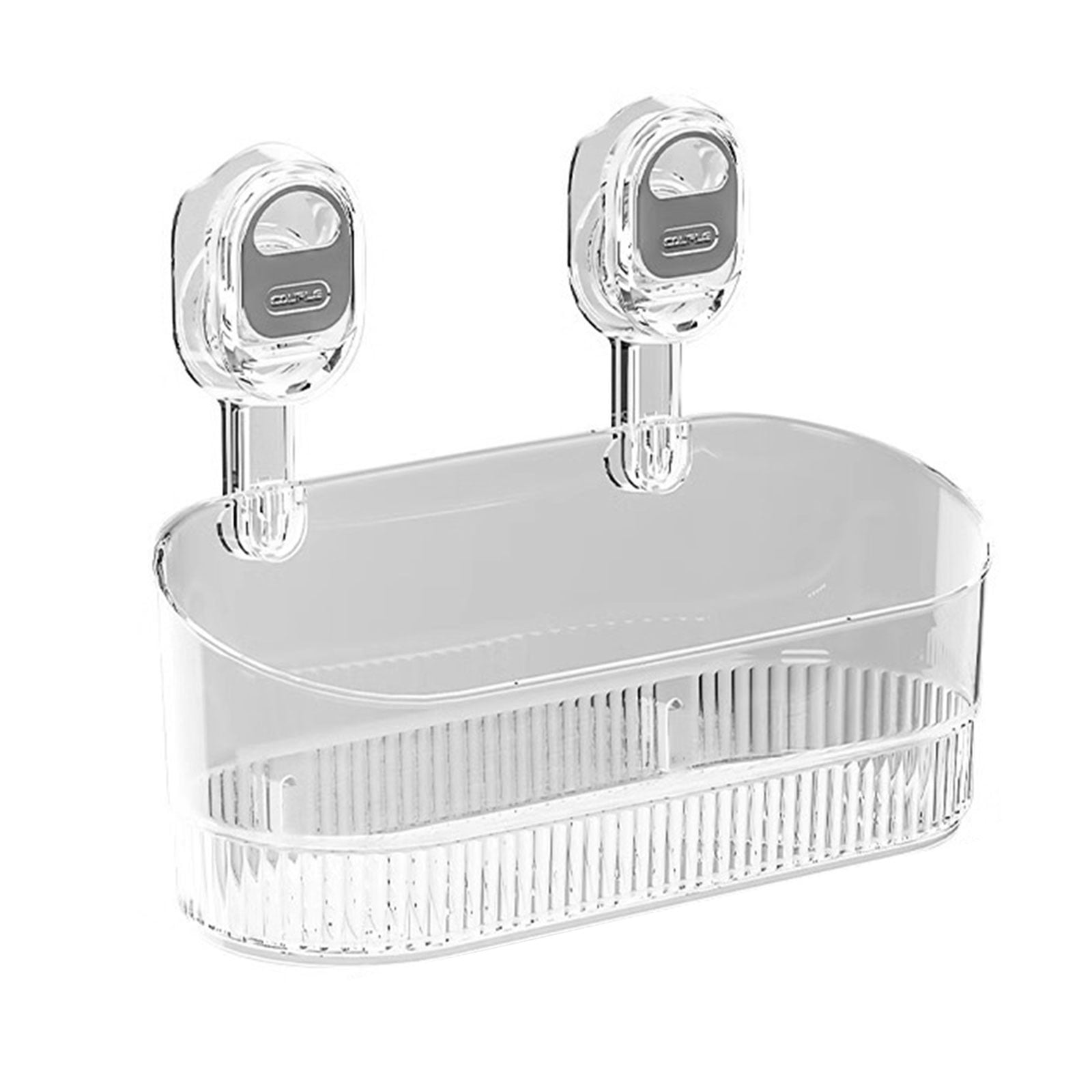 Powerful Suction Cup Storage Rack Sturdy Plastic Suction Shelf Storage ...