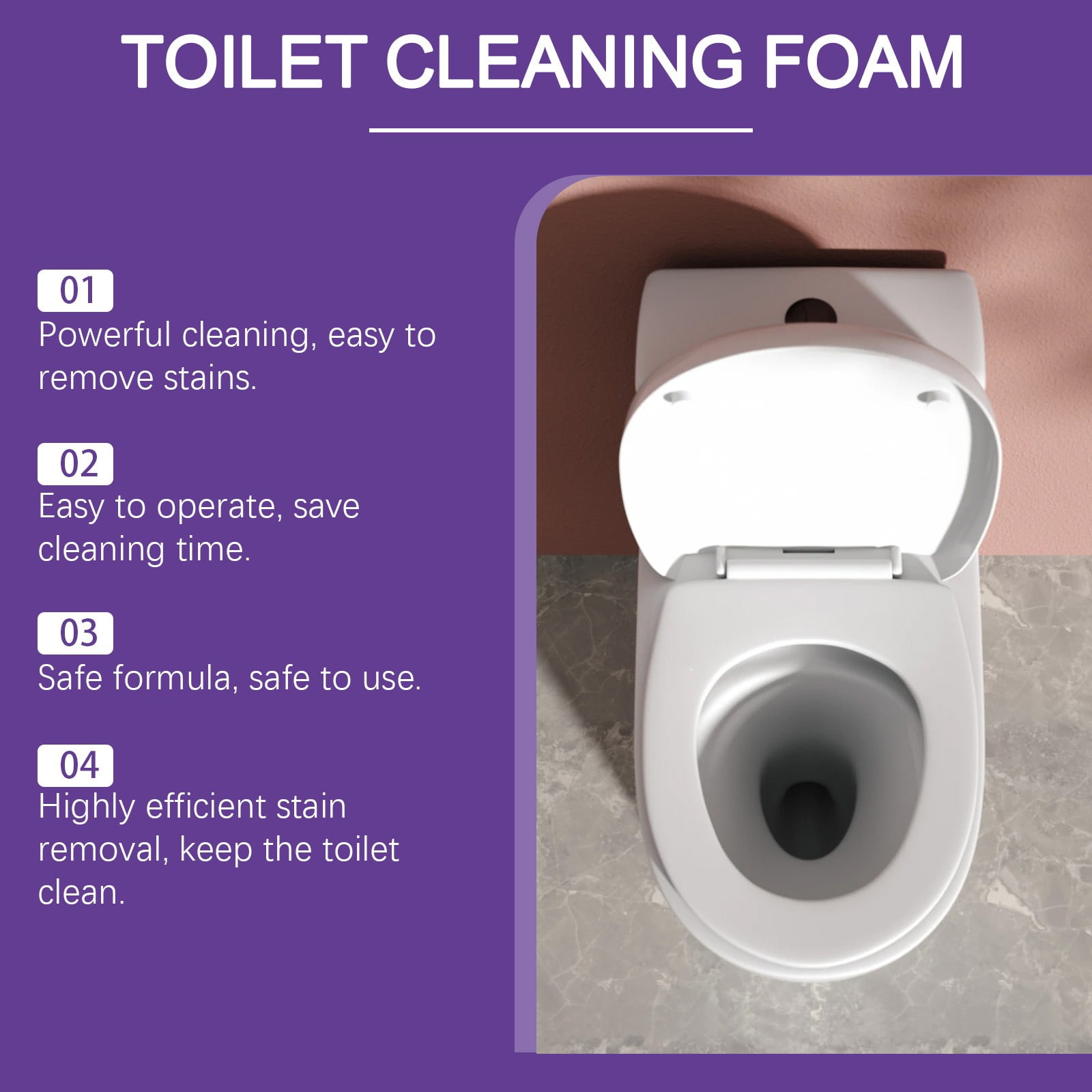 Powerful Toilet Cleaner Powder - Deep-Penetrating Formula Removes ...
