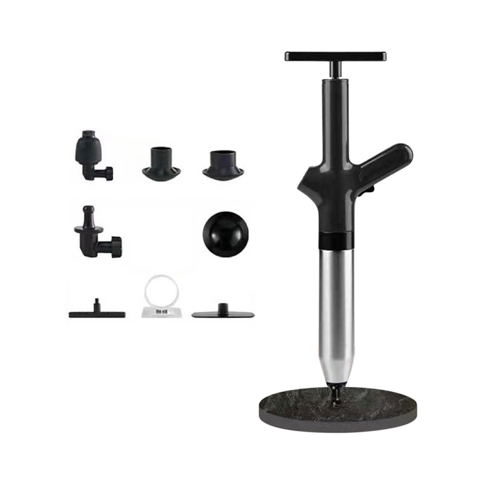 Powerful Toilet Plunger, High-pressure Toilet Uncloggers with Multi ...