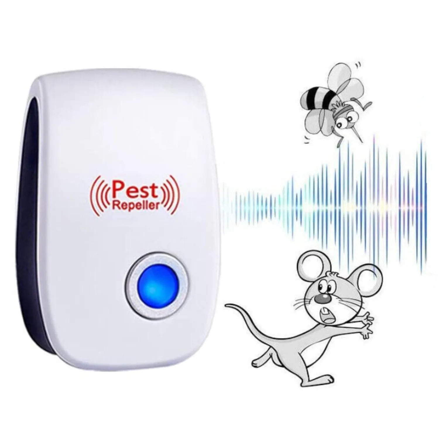 Powerful Ultrasonic Wall Plug Pest Mice Rodent Repellant Deterrent ...