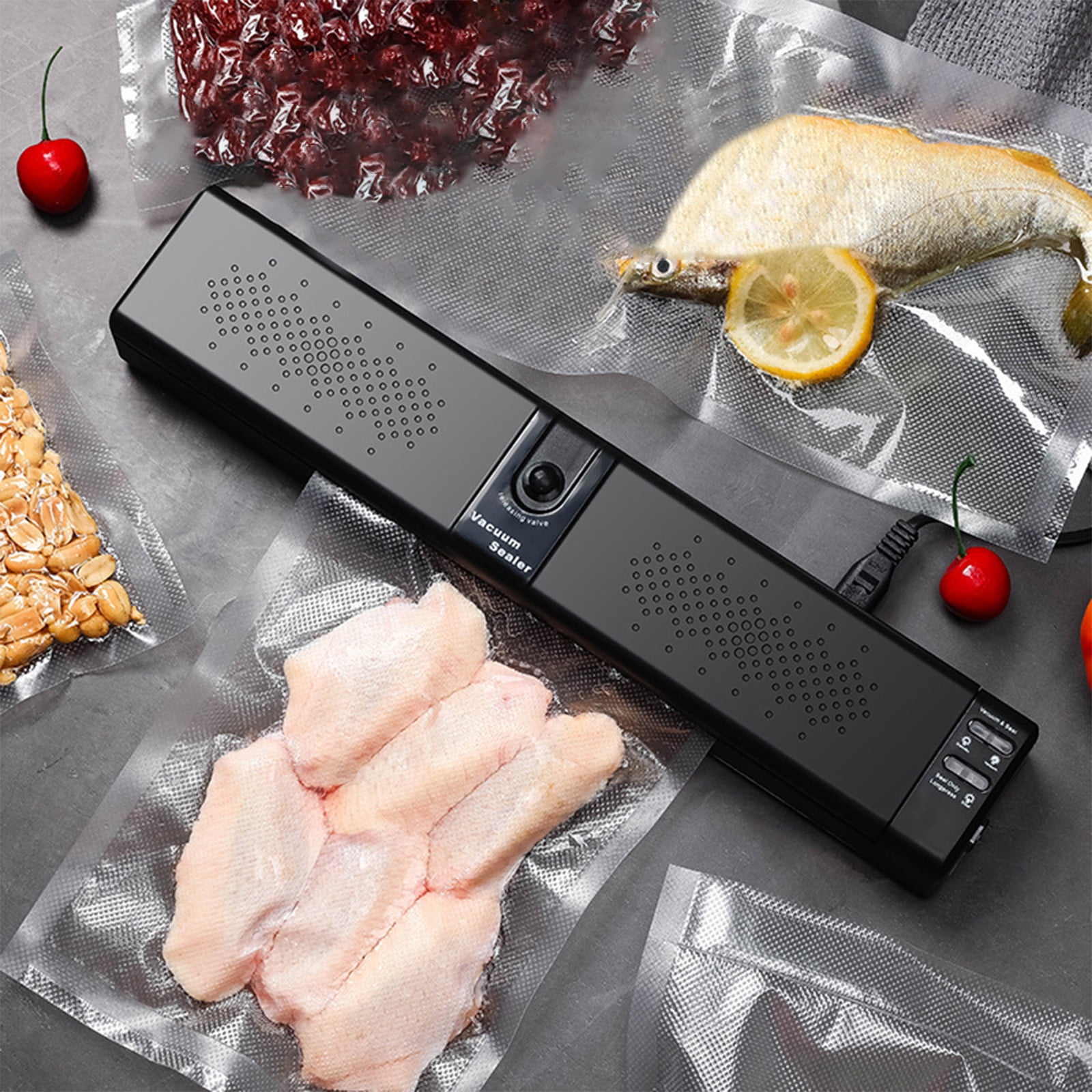 Powerful Vacuum Sealer 65kPa Suction | Automatic Food Saver with ...
