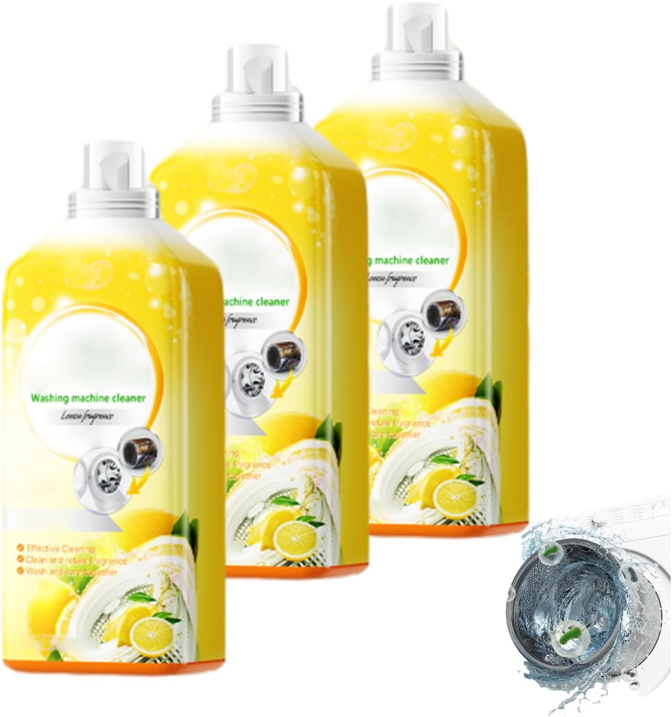 Powerful Washing Machine Cleaner Liquid, Deep Cleaning for Front Loader ...