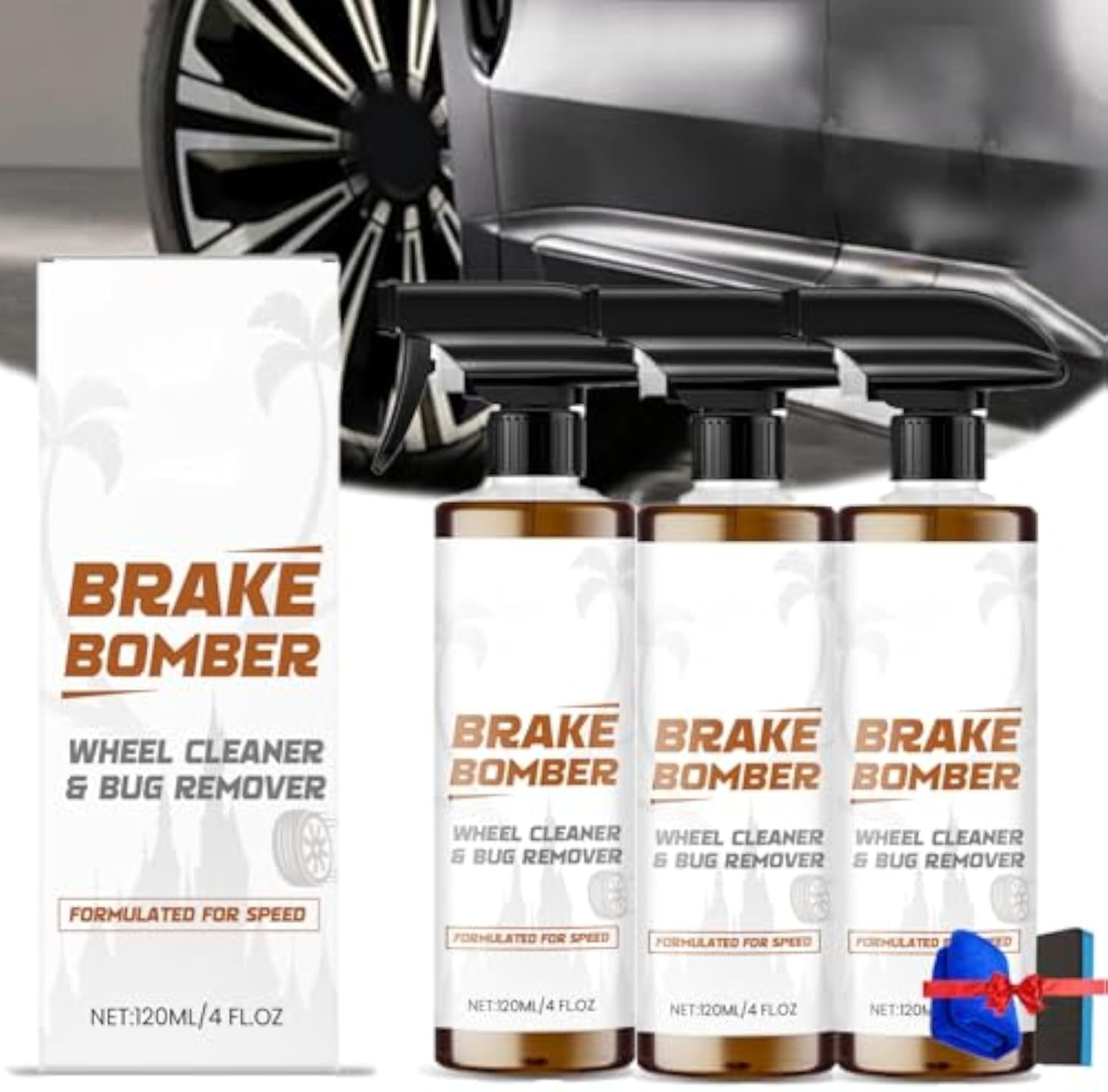 Powerful Wheel and Tire Cleaner Spray, Brake Bomber Wheel Cleaner & Bug ...